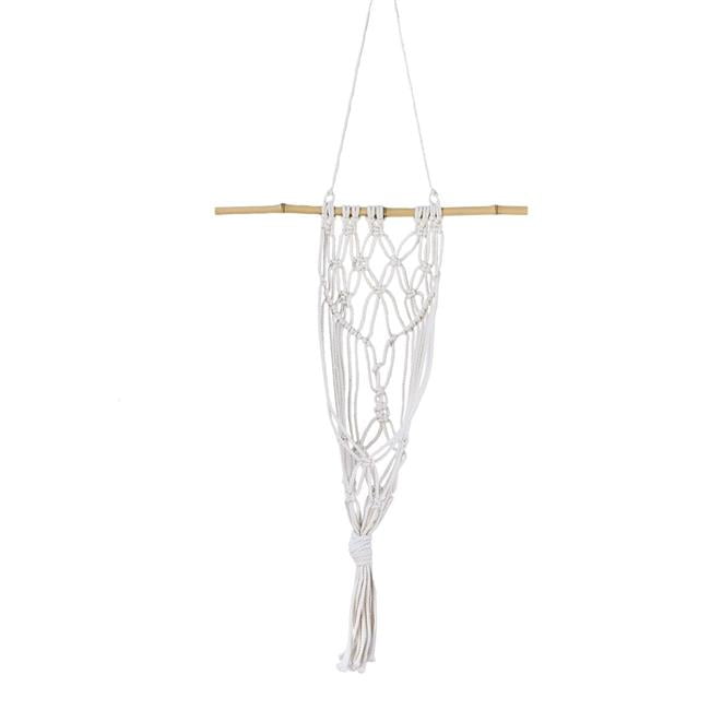 Primitive PRI2060 Macrame Wall Planter, Antique White - Large - Walmart.com