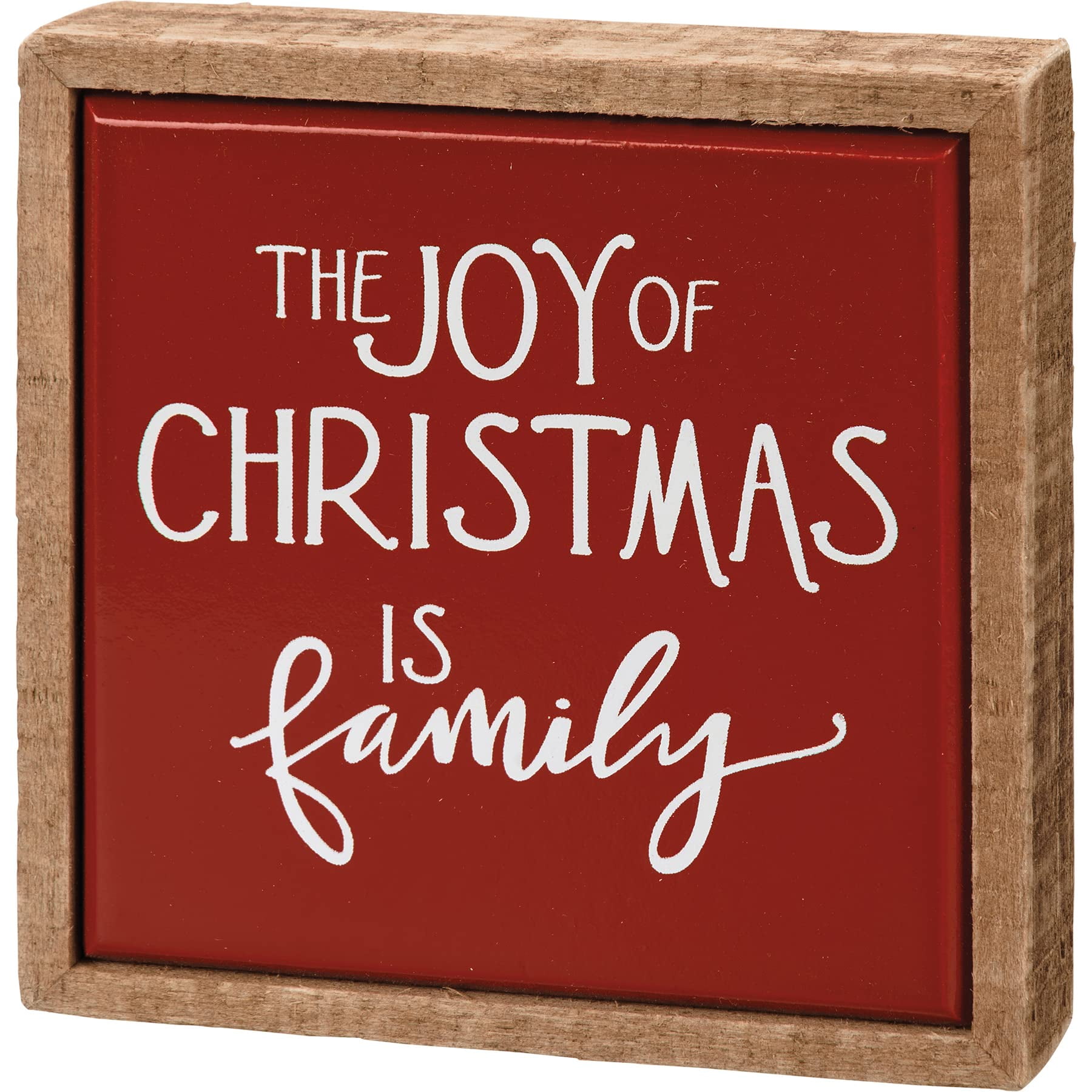Primitive by Kathy 112957 Box Sign Mini - The Joy Of Christmas Is ...