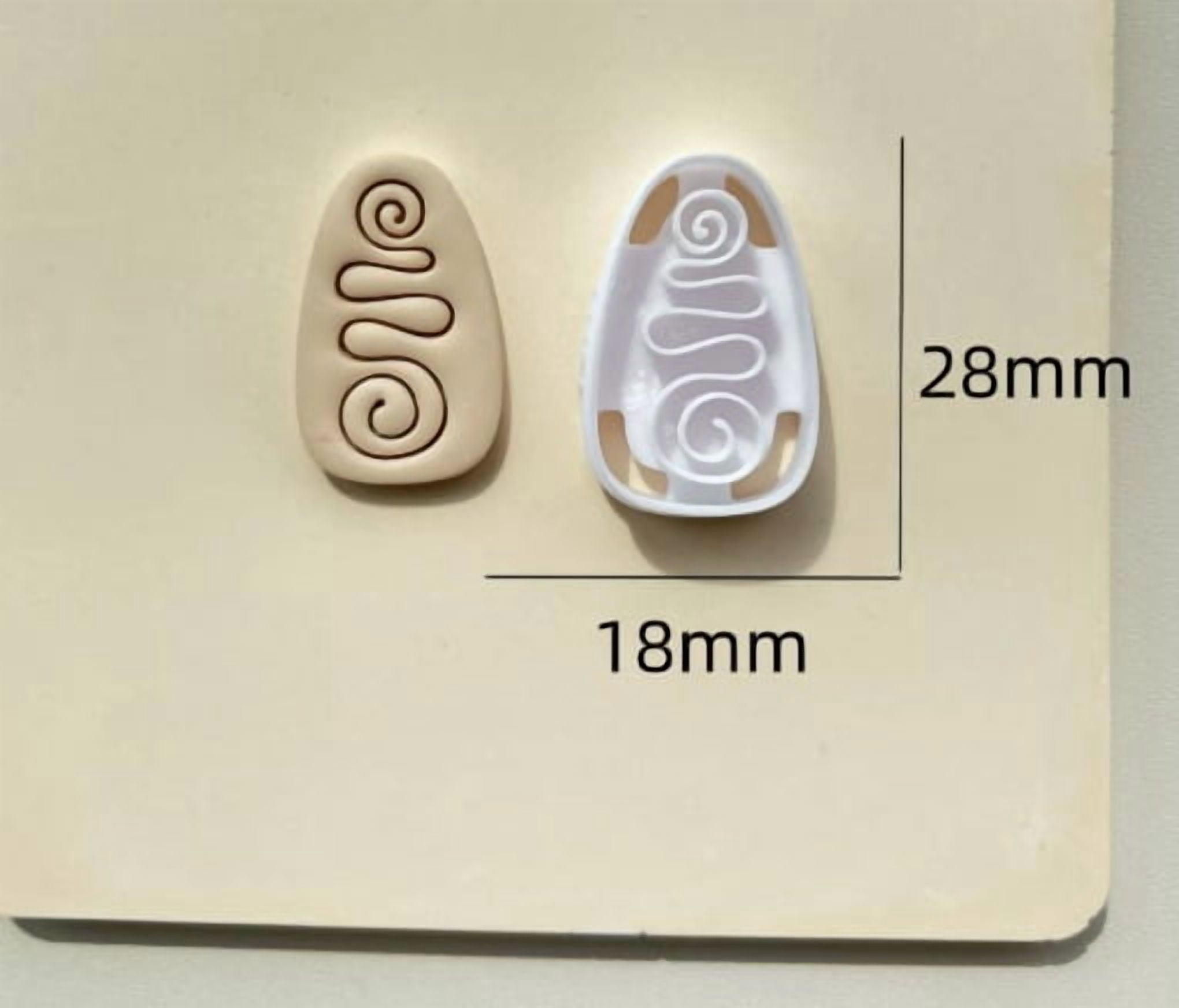 Primitive tribal symbols mini soft pottery Handmade Earrings mold high ...