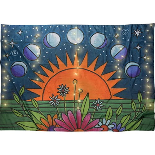 Primitives By Kathy 112668 Moon Phases Lighted Tapestry, 78-inch Width ...