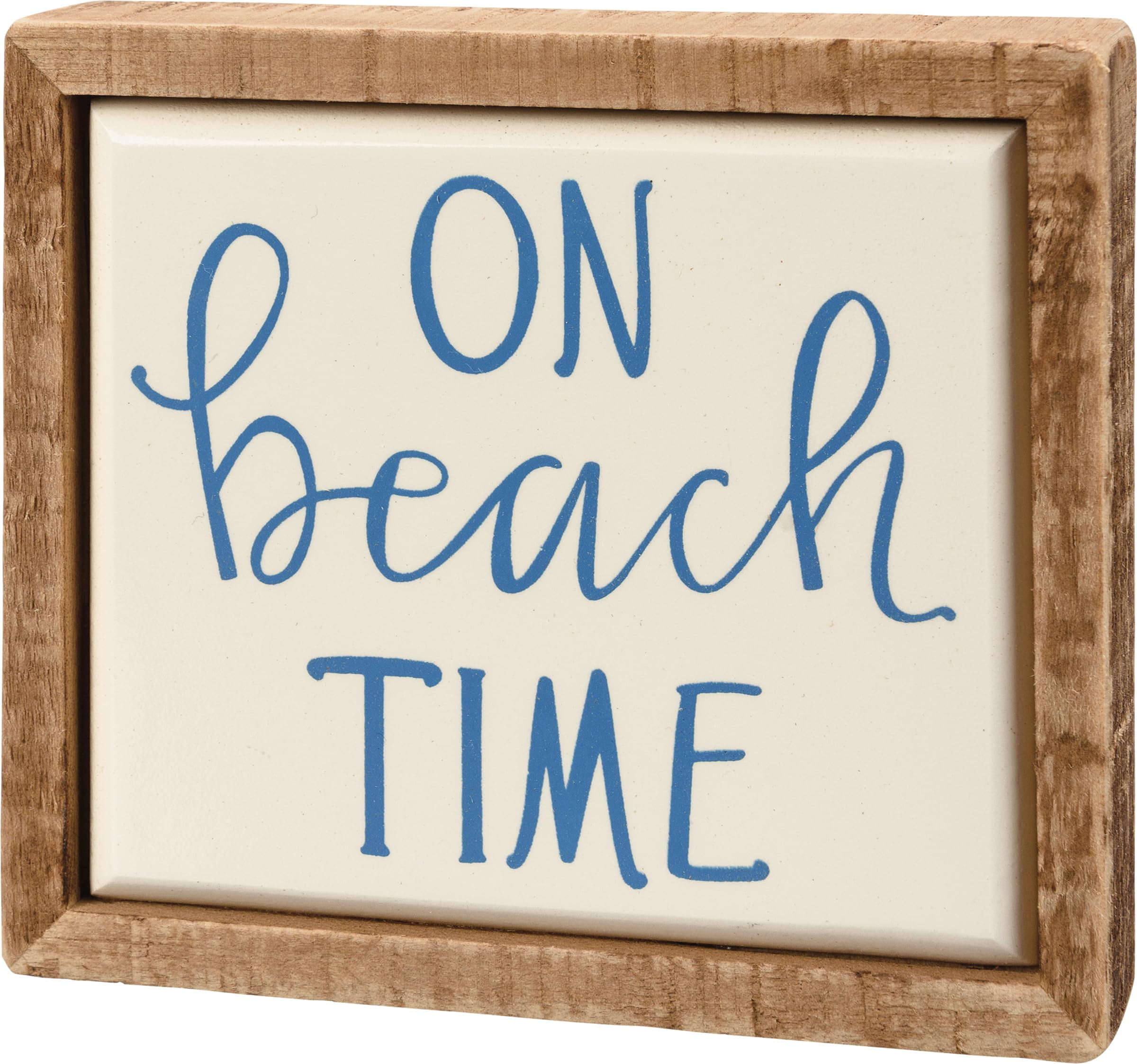 Primitives By Kathy 113427 On Beach Time Mini Box Sign, 4-inch Length ...