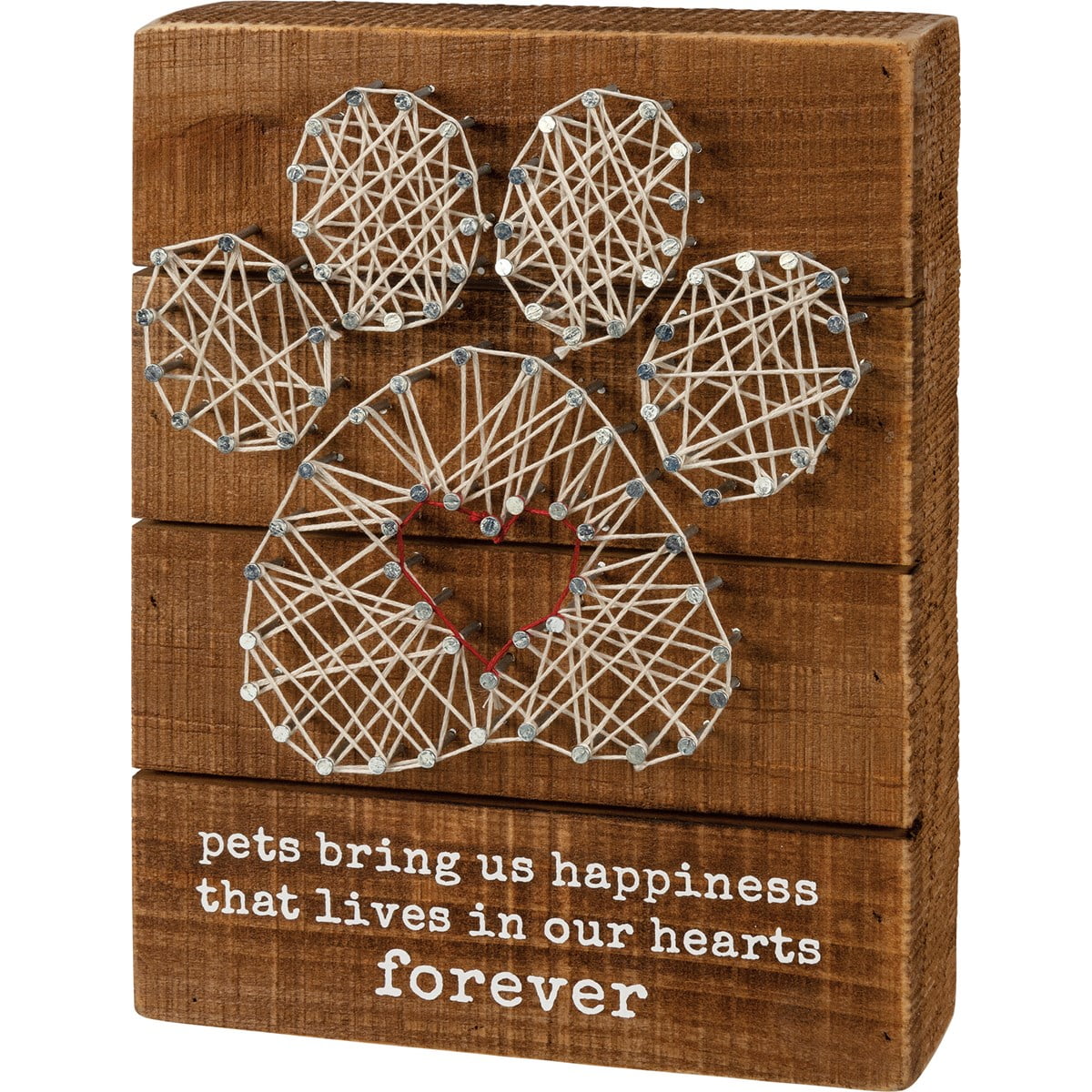 Primitives By Kathy 6" x 8" Pets Bring Happiness - Hearts Forever ...