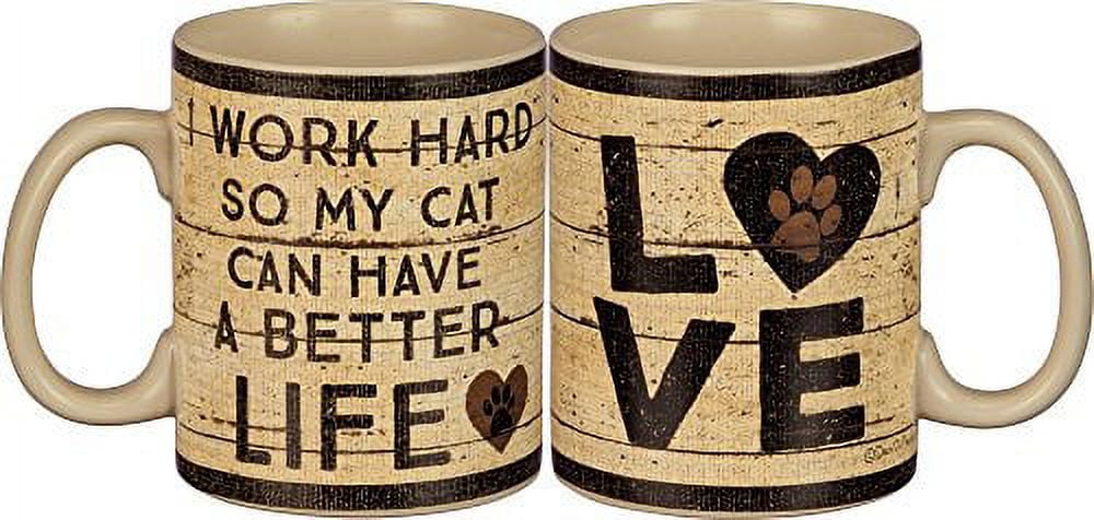 Primitives By Kathy Better Life Mug (Cat) - Walmart.com