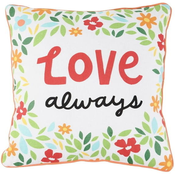 Primitives By Kathy Love Always Pillow 14" x 14" Inspirational Pillow - Walmart.com