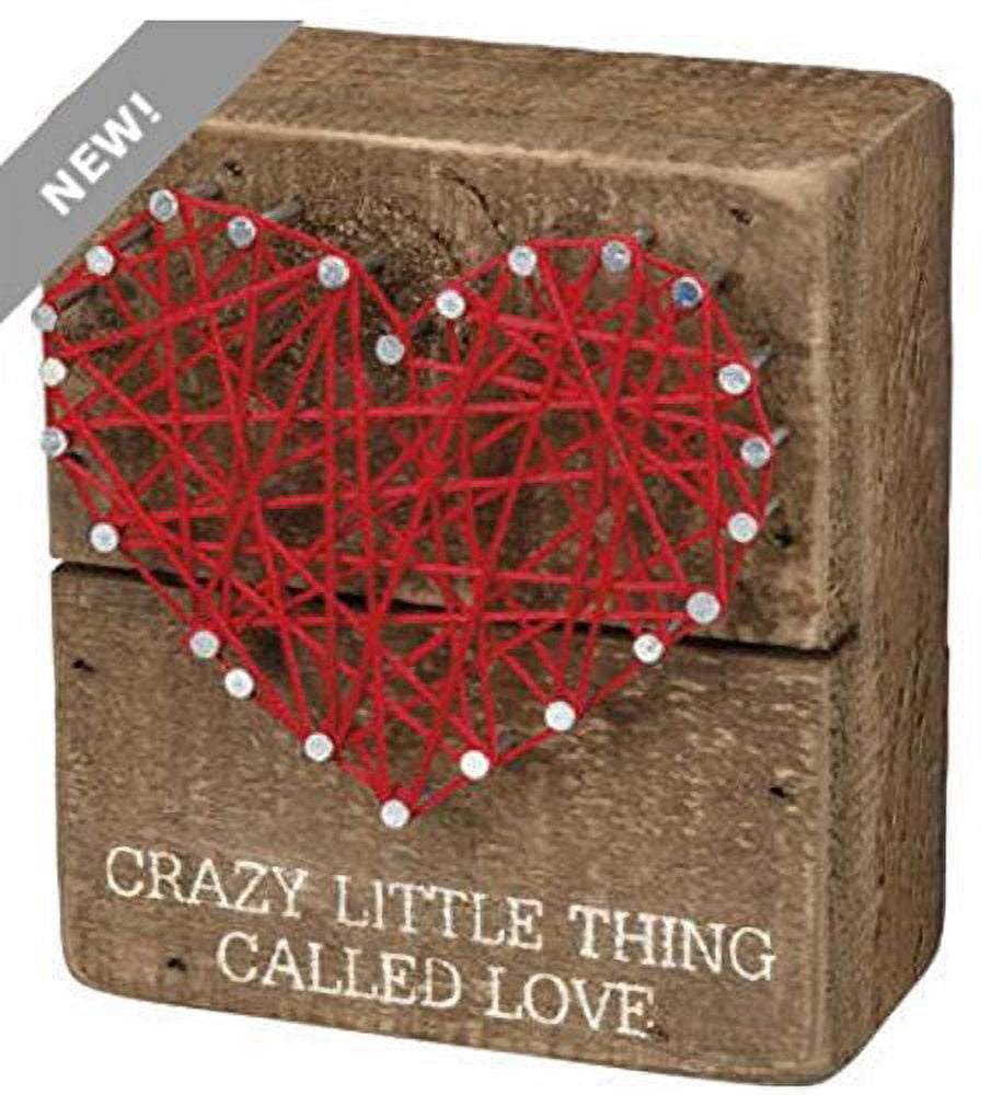 CRAZY LITTLE THING CALLED LOVE Wooden String Art Box Sign, Primitives ...