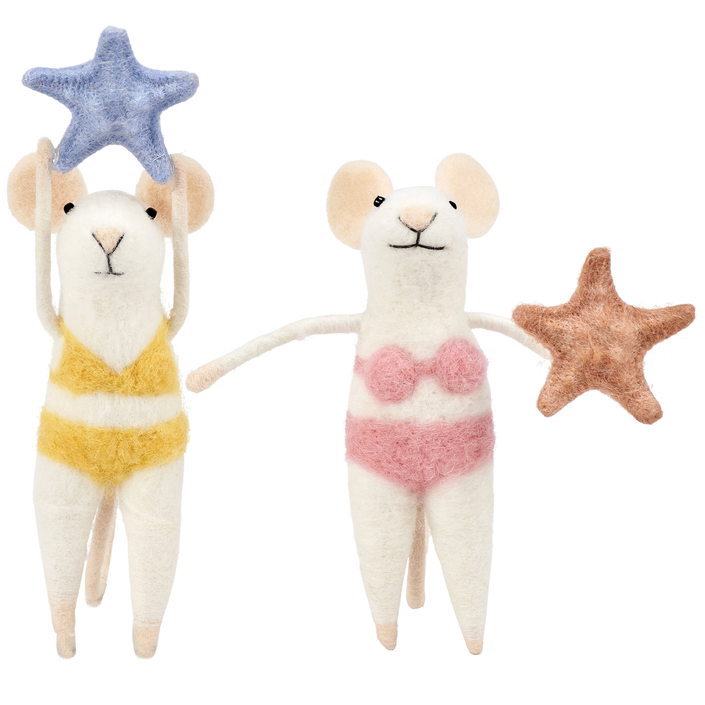 Primitives by Kathy Starfish Mice Critter Set – Set of 2 Felt Beach ...
