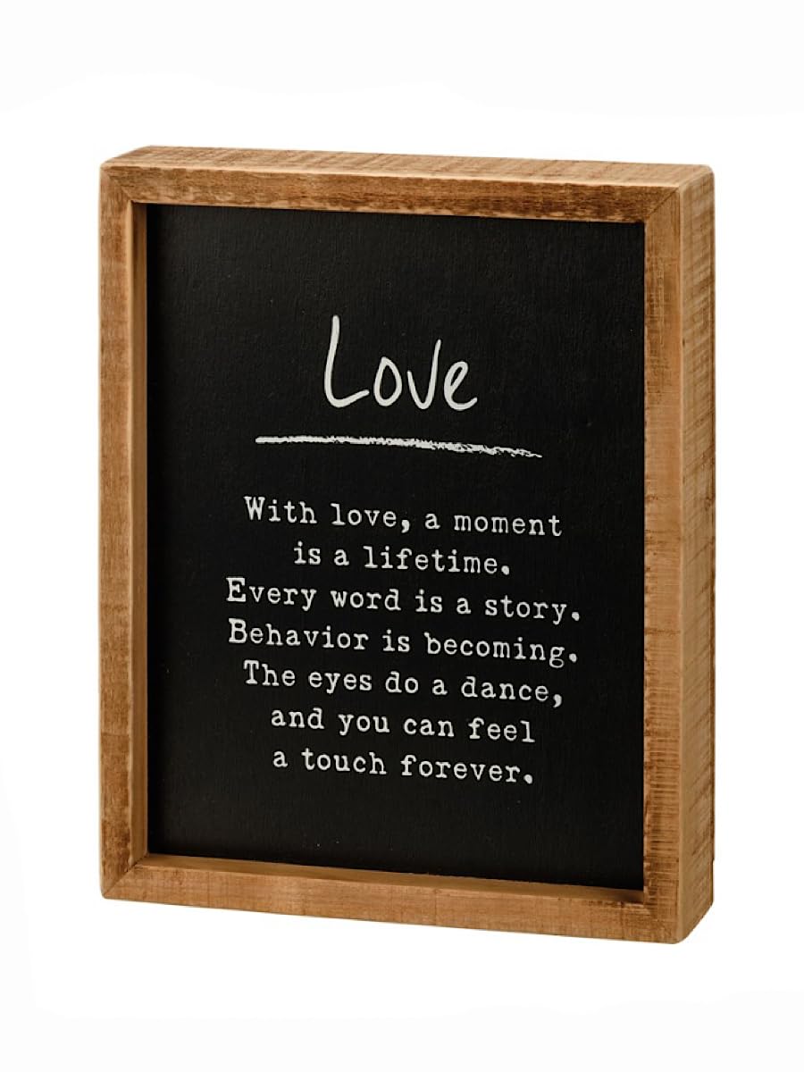 Primitives by Kathy 113177 Love Inset Box Sign, 7.50-inch Height, Wood ...