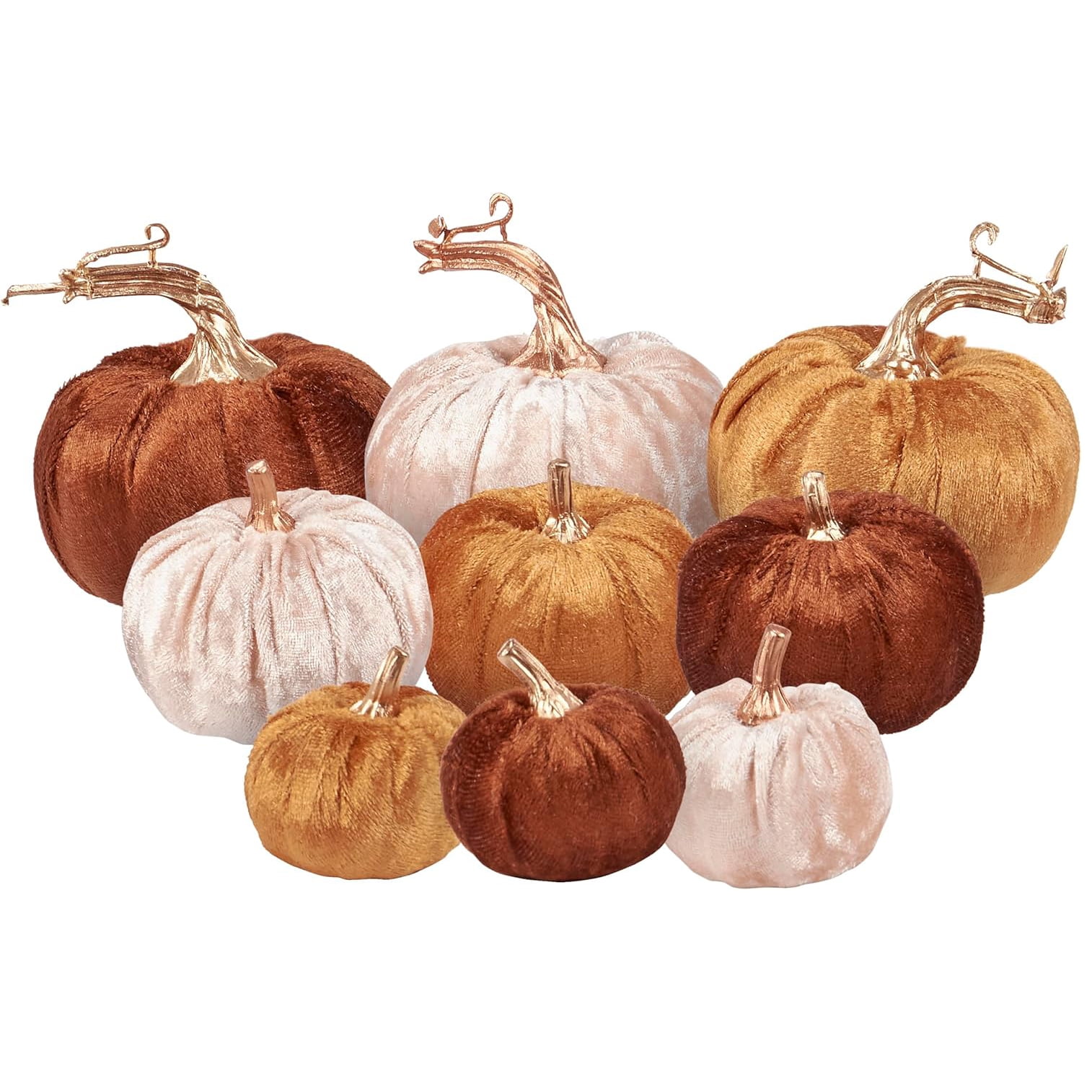 Primitives by Kathy 9-Piece Fall Velvet Pumpkin Set – Multi-Color ...