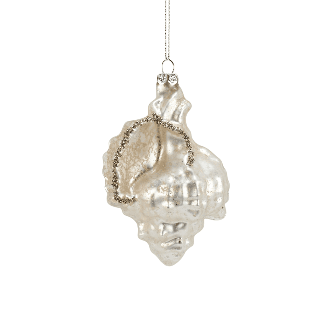 Primitives by Kathy Conch Shell Glass Ornament - Walmart Business Supplies