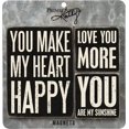 Primitives by Kathy Distressed Black and White Magnet Set, Heart Happy ... Primitives by Kathy Distressed Black and White Magnet Set, Heart Happy ...
