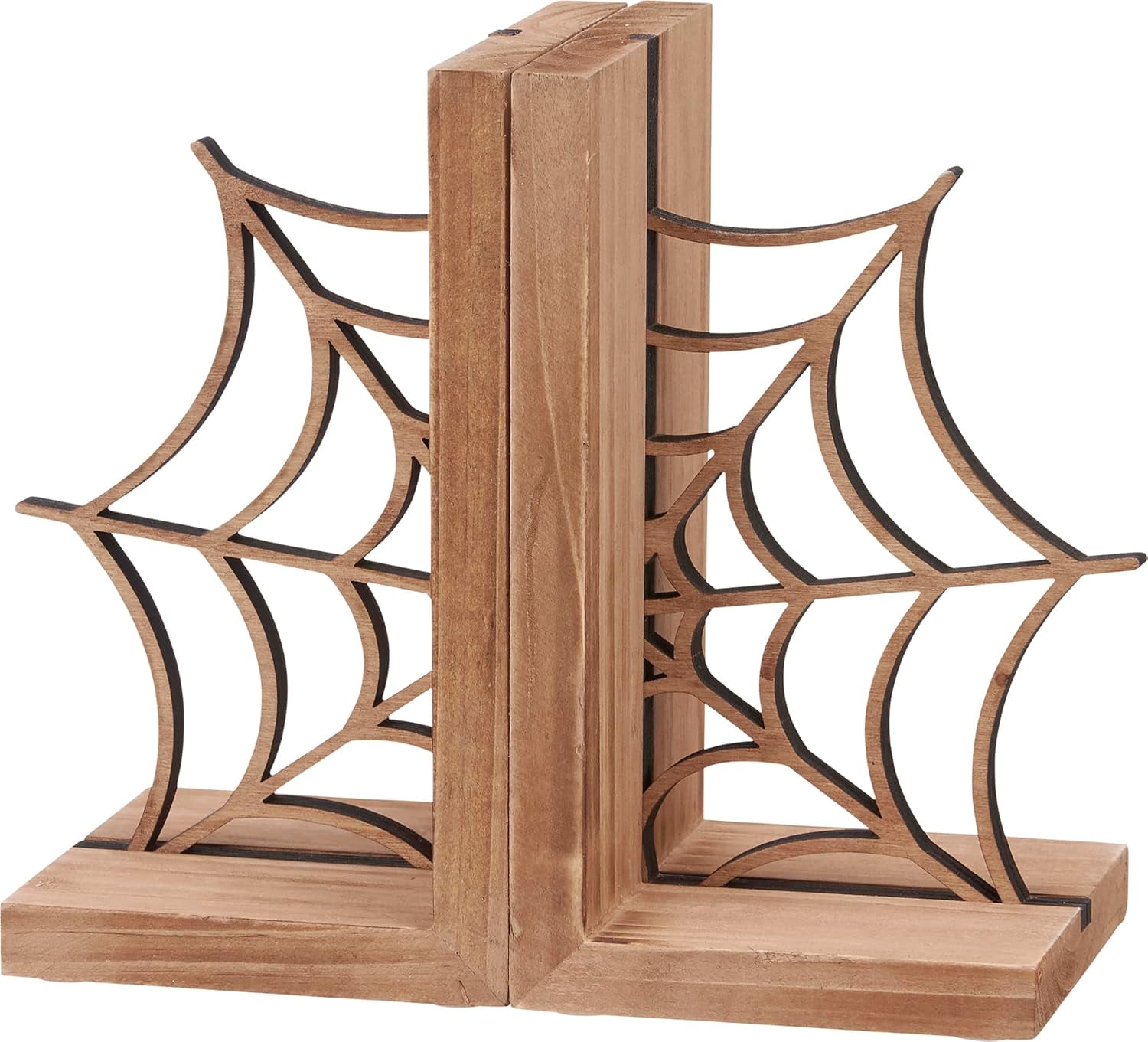 Primitives by Kathy Halloween Cobweb Wooden Bookends, Laser Cut Design ...
