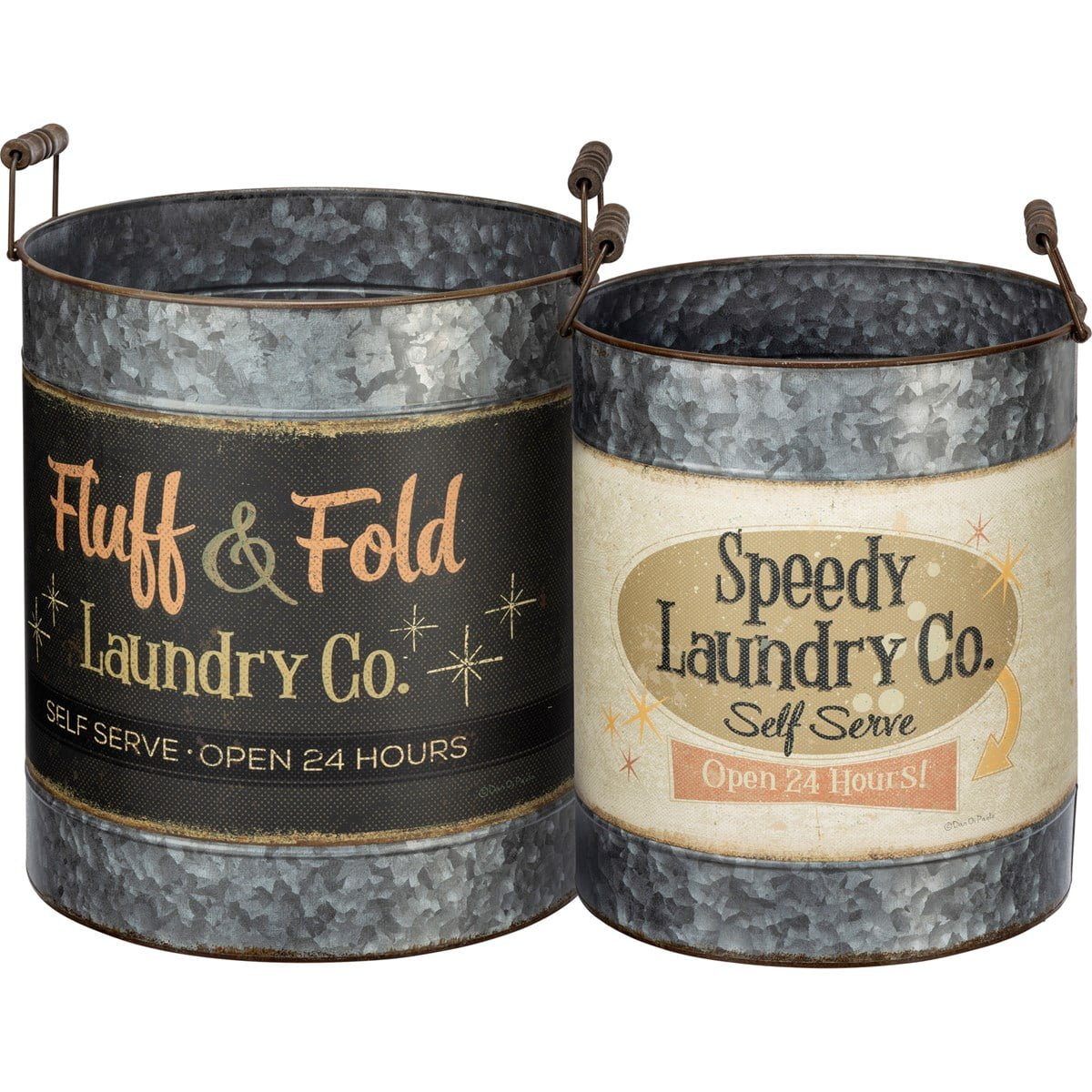Primitives by Kathy Home Decor Laundry Room 2 Piece Bucket Set - Speedy ...