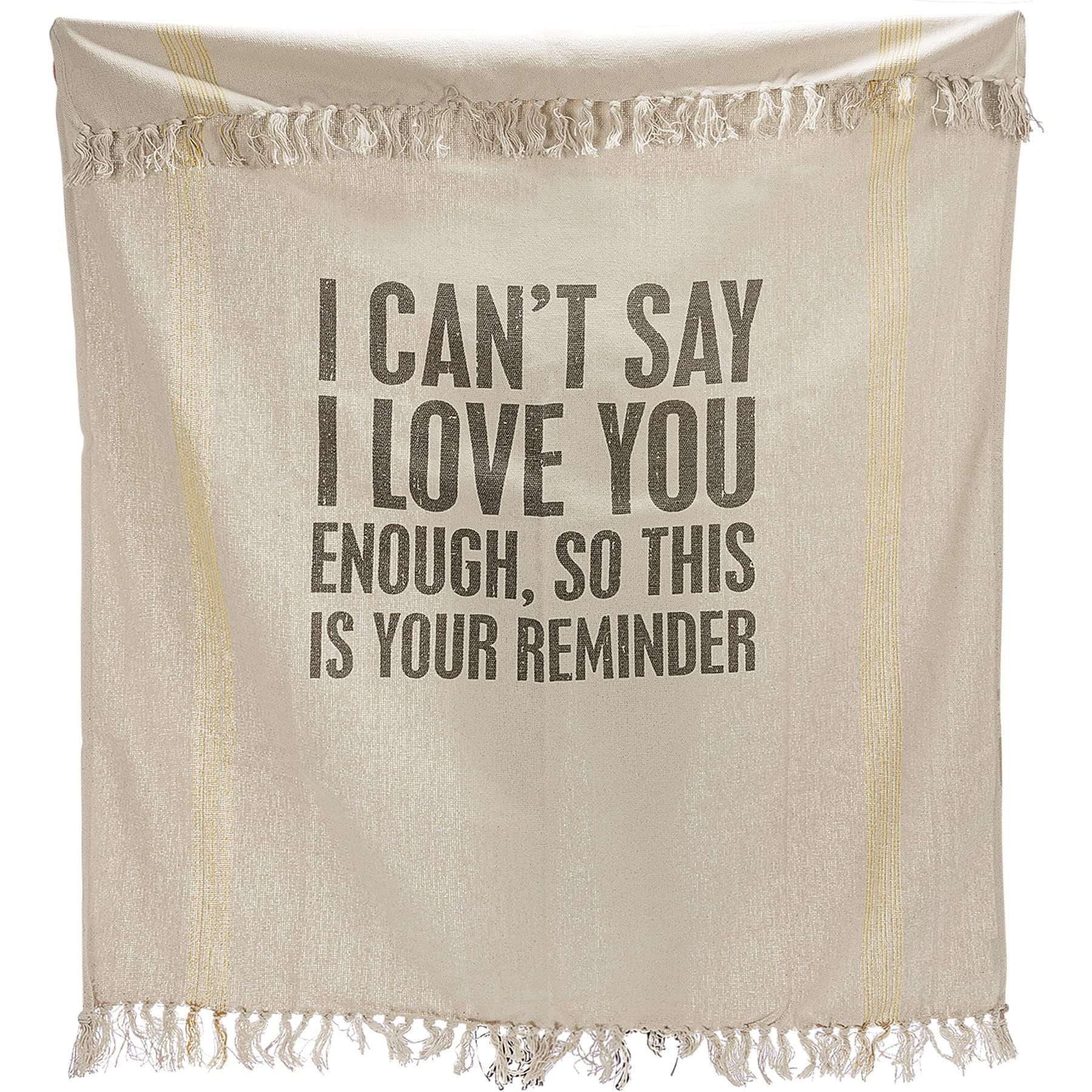Primitives by Kathy 111998 I Can't Say I Love You Enough Throw, 60-inch ...