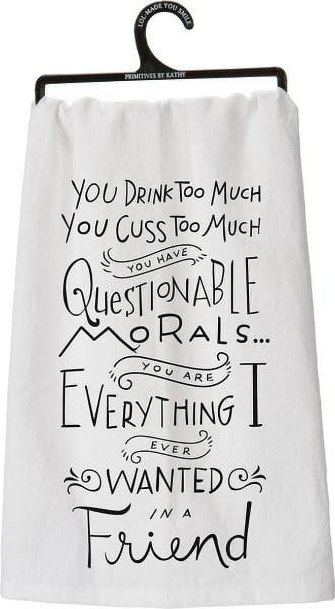 Primitives by Kathy LOL Made You Smile Home Décor Dish Towel, Cotton ...