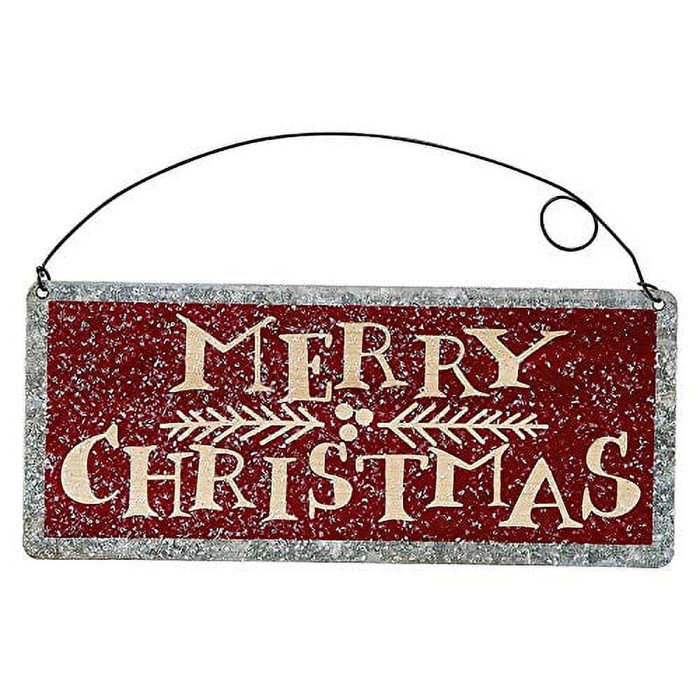 Primitives by Kathy "Merry Christmas" Metal Tin Sign Ornament Decor ...