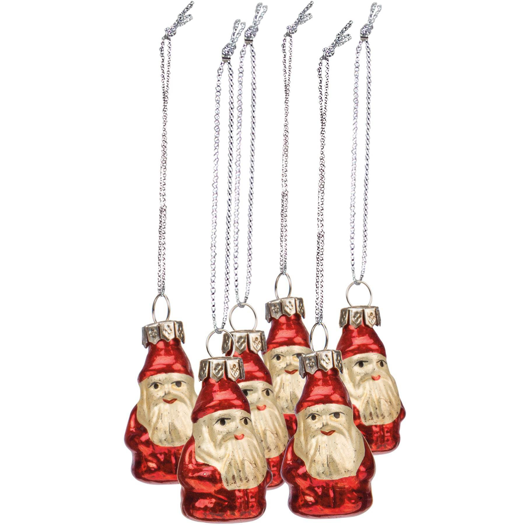 Primitives by Kathy Mini Belnickle Santa 12 Christmas Ornaments Set ...
