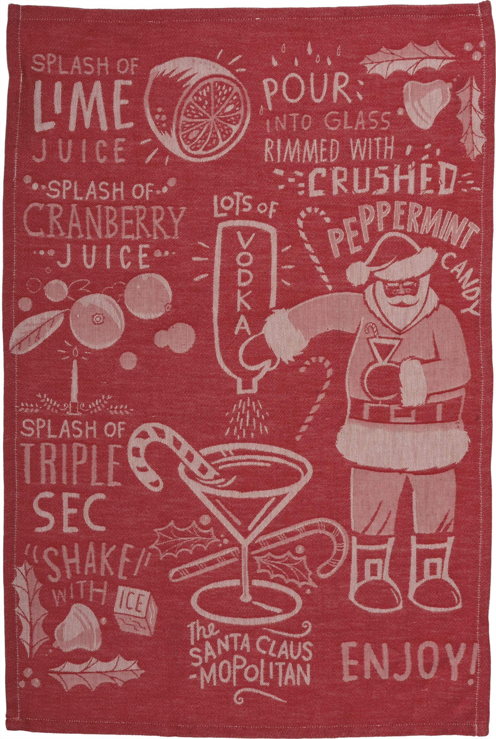 Primitives by Kathy Santa Claus-Mopolitan Dish Towel - Walmart.com