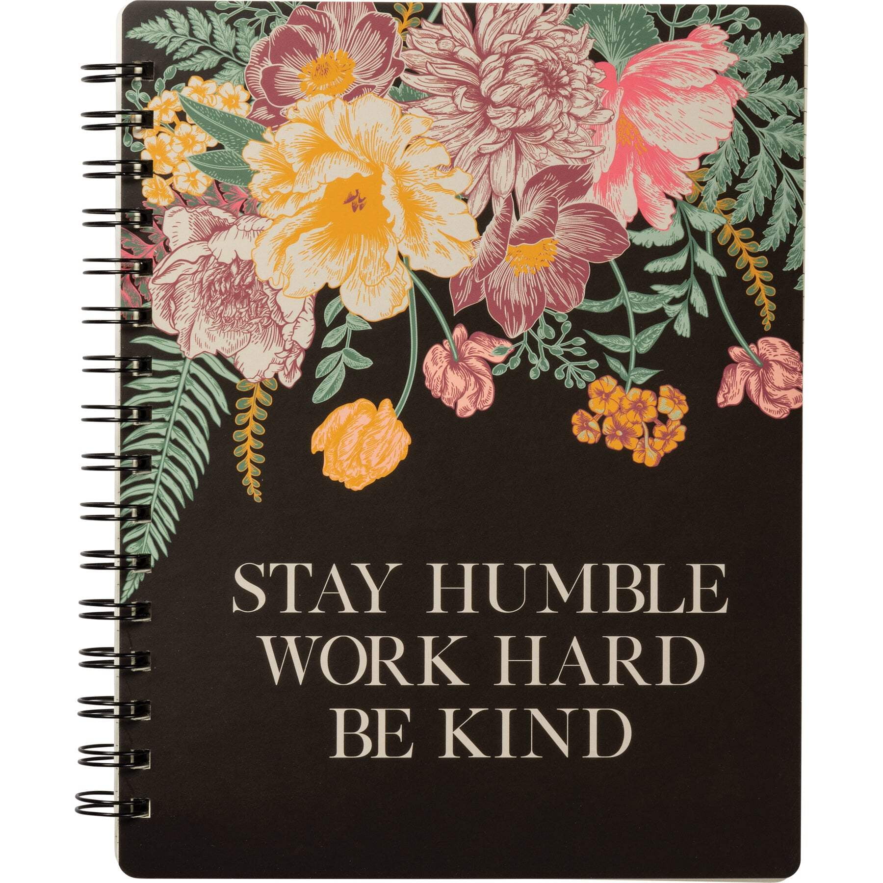 Primitives by Kathy Stay Humble Work Hard Floral Double-Sided Spiral ...