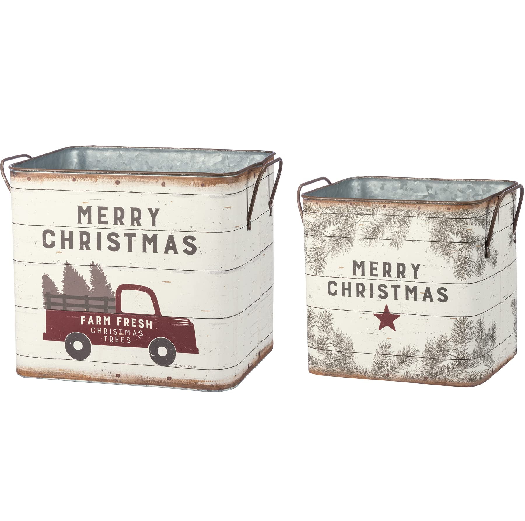 Primitives by Kathy Tin Buckets Farm Fresh Christmas Trees Home and ...