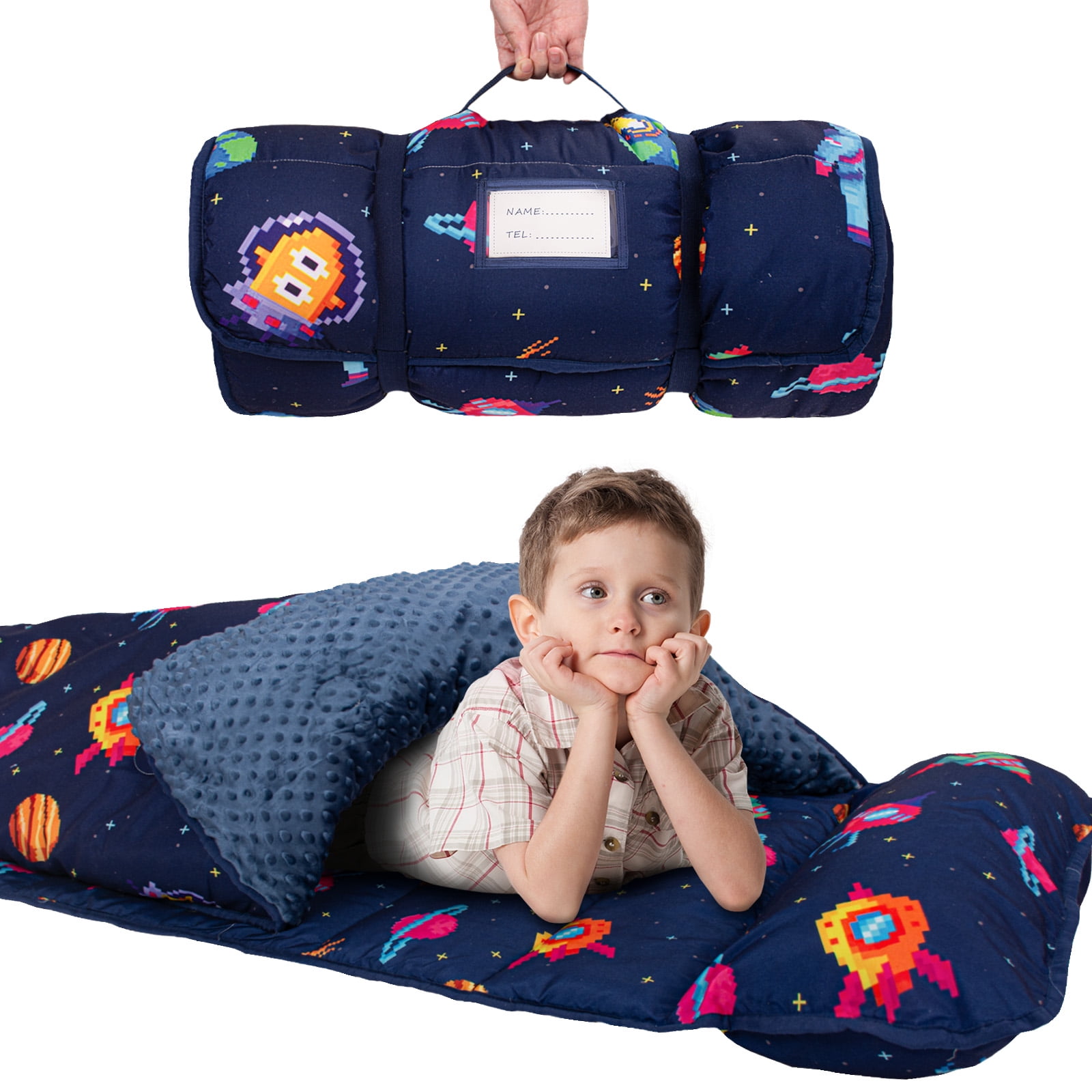 Primlect Nap Mat, 55" x 22" x 3", Kinder Mat with Removable Pillow, for ...