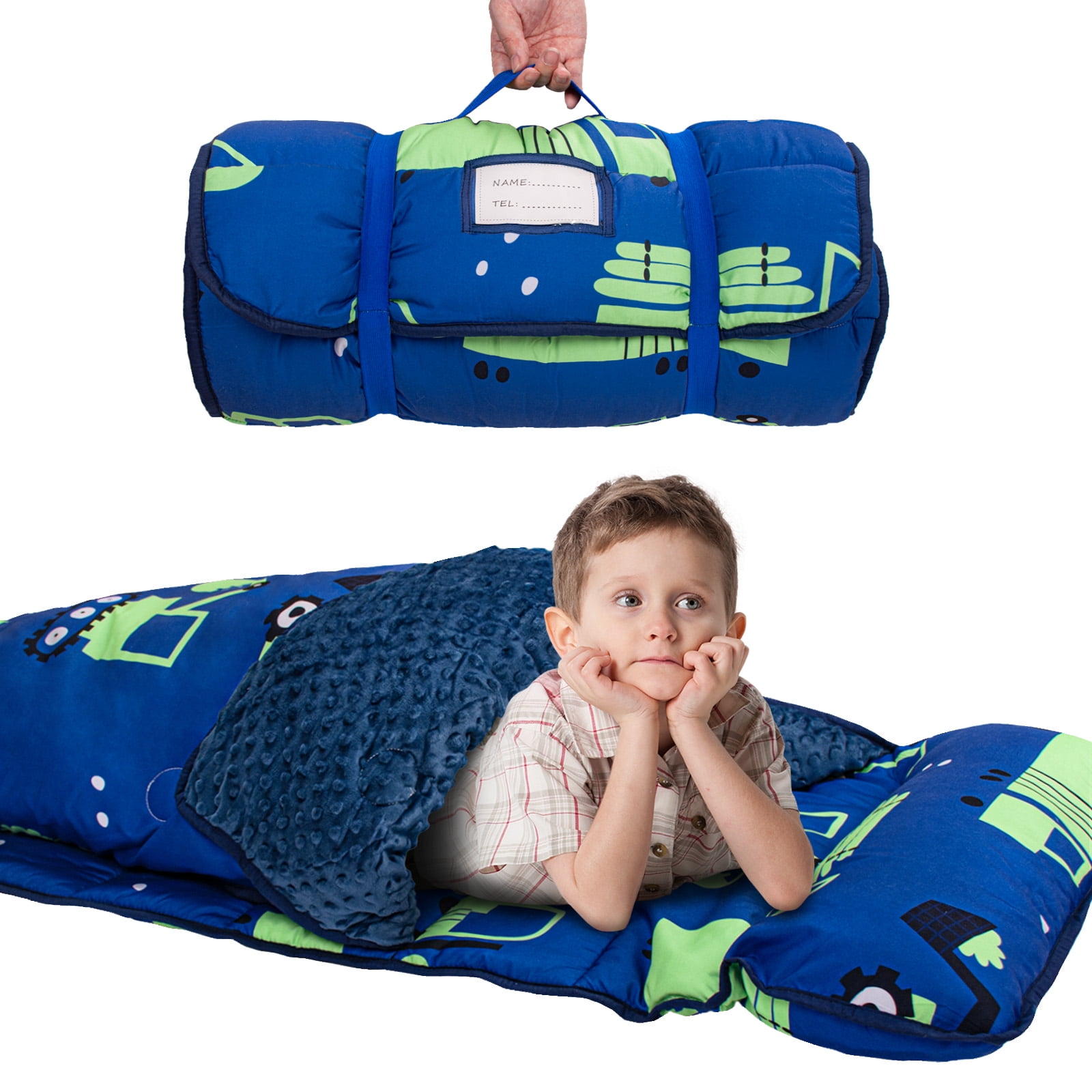 Primlect Nap Mat, 55" x 22" x 3", Thickened Kinder Mat with Removable ...