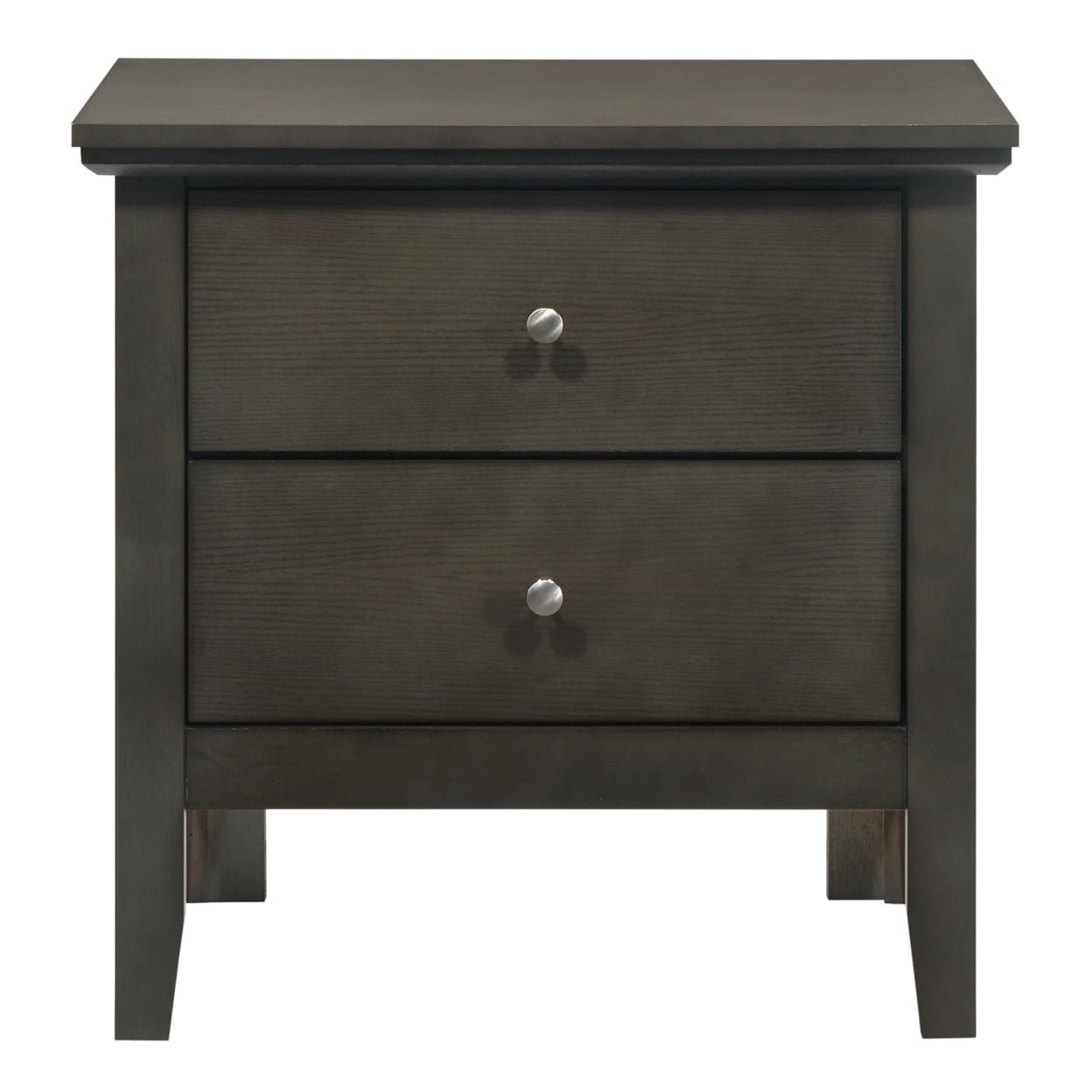 Primo 2-Drawer Gray Nightstand (24"H x 15.5"W x 19"D) - Walmart.com