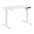 Primo 48" Sit-to-Stand Electric Desk in White Engineered Wood - Walmart.com