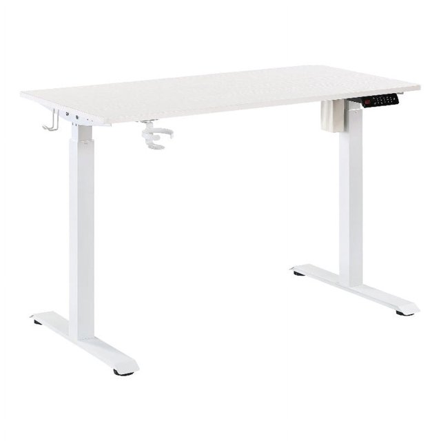 Primo 48" Sit-to-Stand Electric Desk in White Engineered Wood - Walmart.com