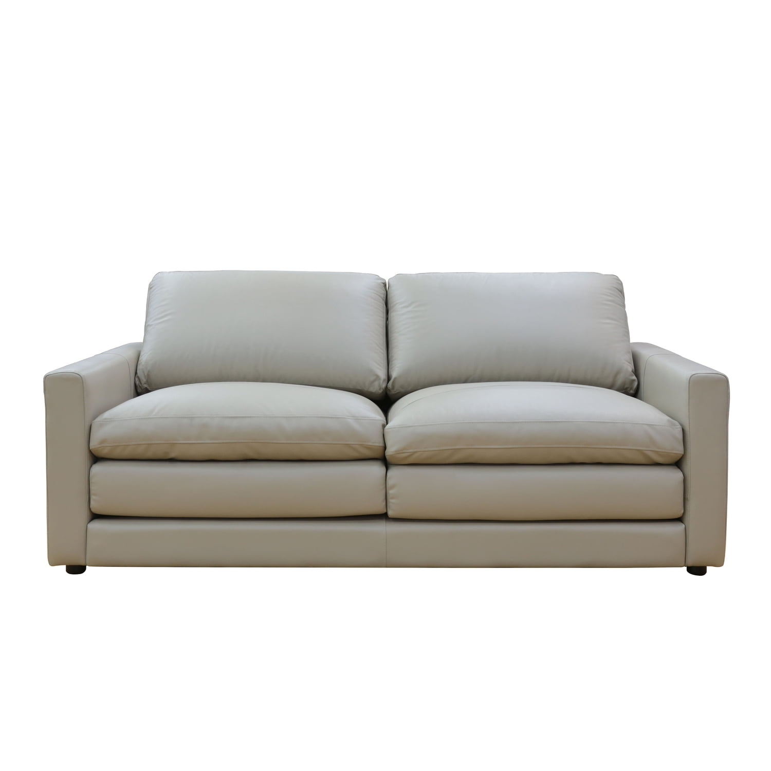 Primo International Knox 81 in. Taupe Leather Match Large 2-Cushion ...