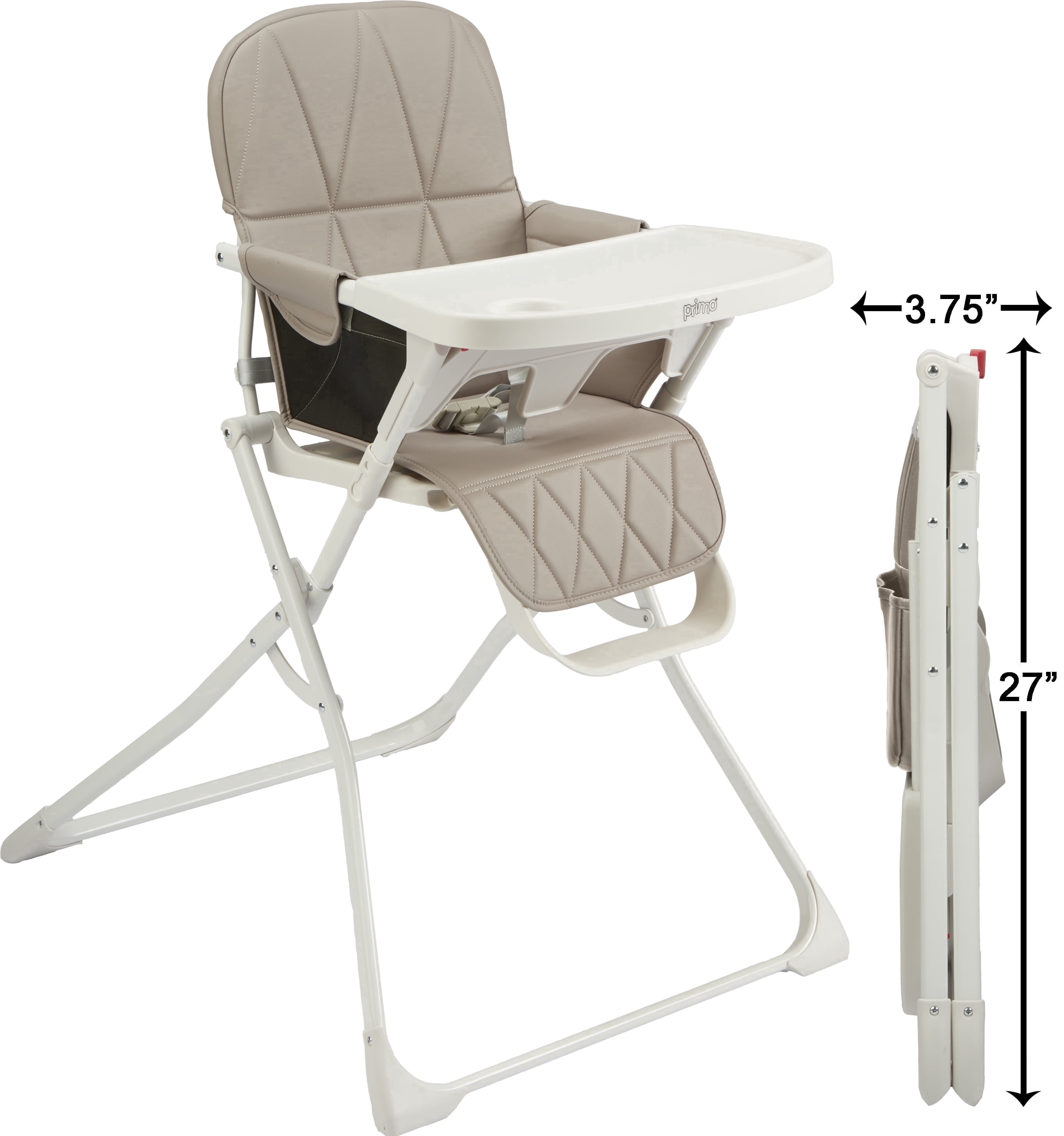 Primo PopUp Folding High Chair - Gray - Walmart Business Supplies