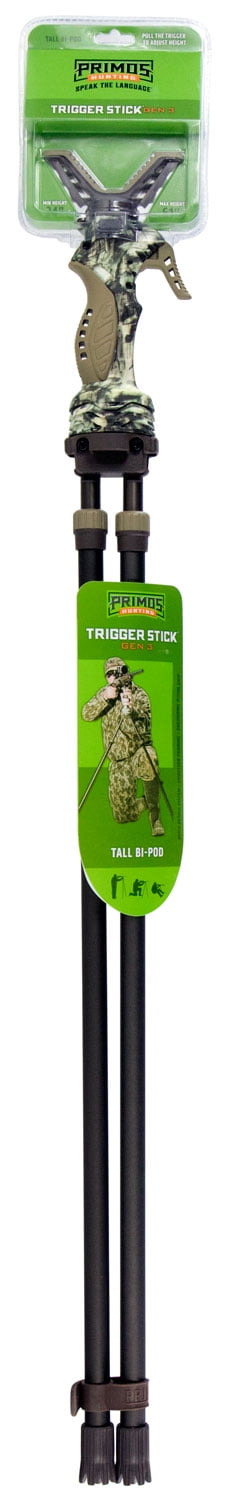 "Primos Hunting Rifle Bipod - Jim Shockey Tall Gen 3 Trigger Stick Gun ...