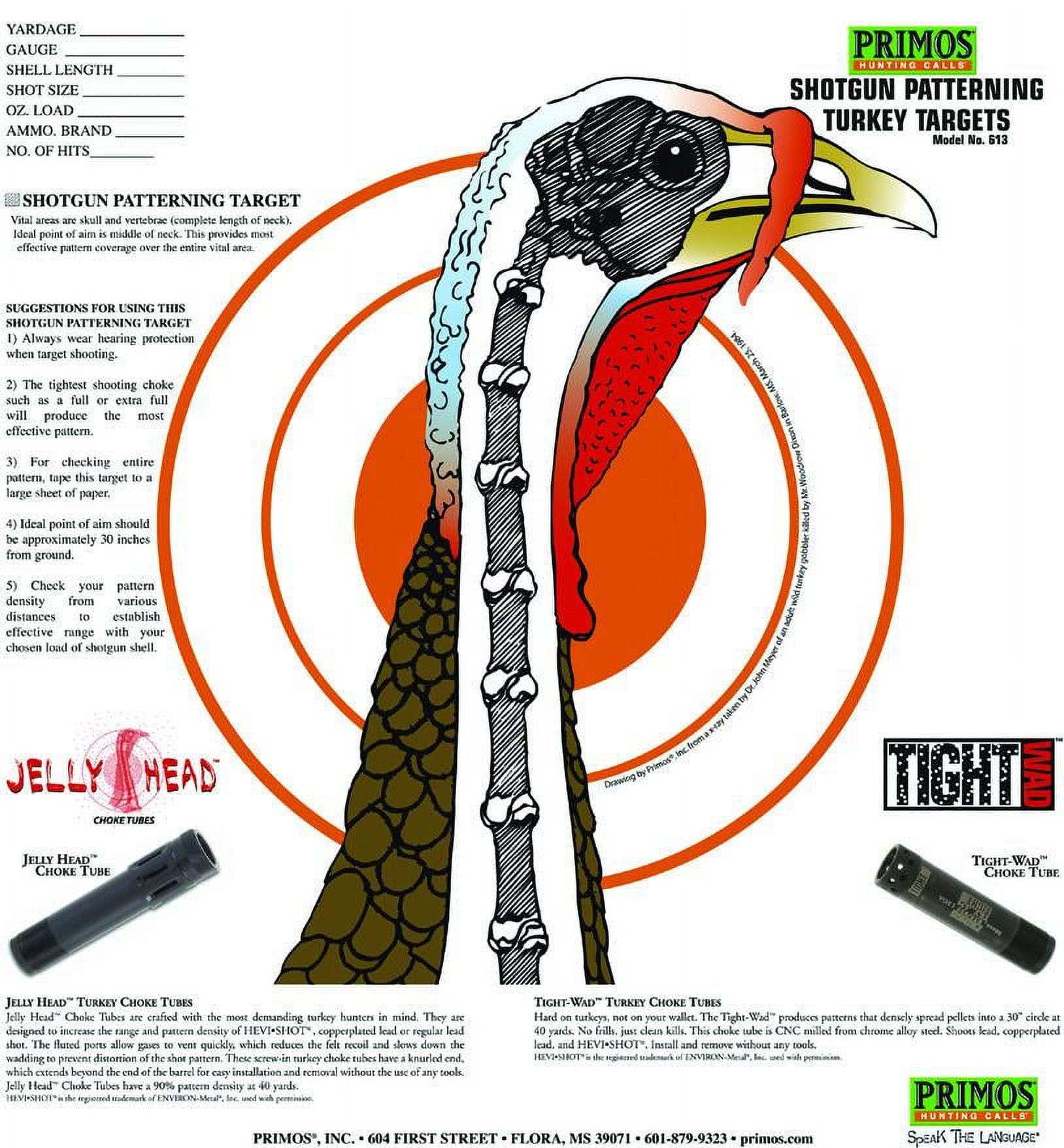 Primos Shotgun Patterning Turkey Target 6041 - Walmart.com