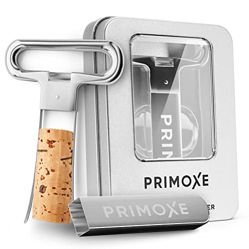 Primoxe Ah So Two Prong Wine Cork Remover with Bottle Opener ...