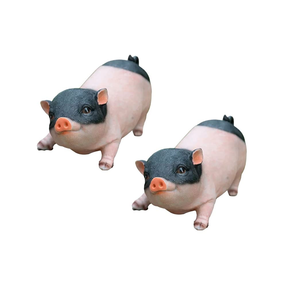 Primst Garden Ornaments, Garden Statue Cute Funny Pig Indoor Outdoor ...