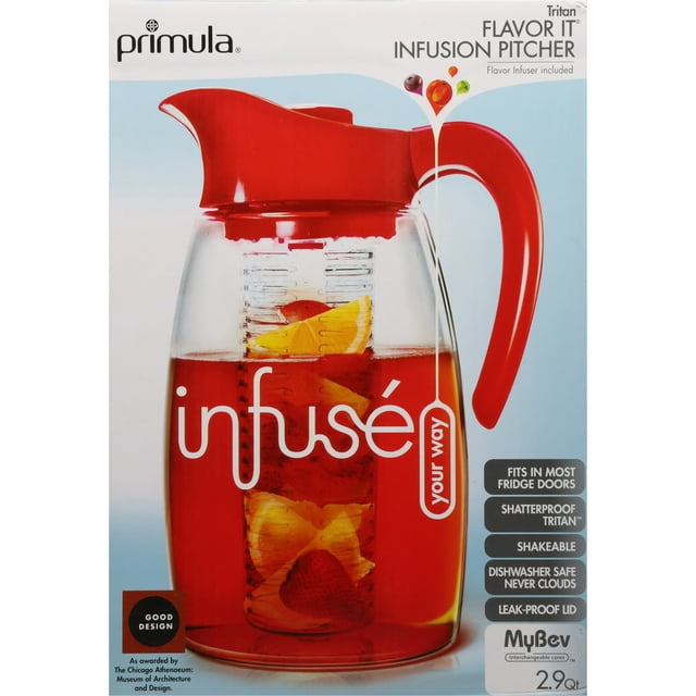 Epoca Primula Flavor It 2.9 Qt. Tritan Infusion Pitcher with Flavor ...