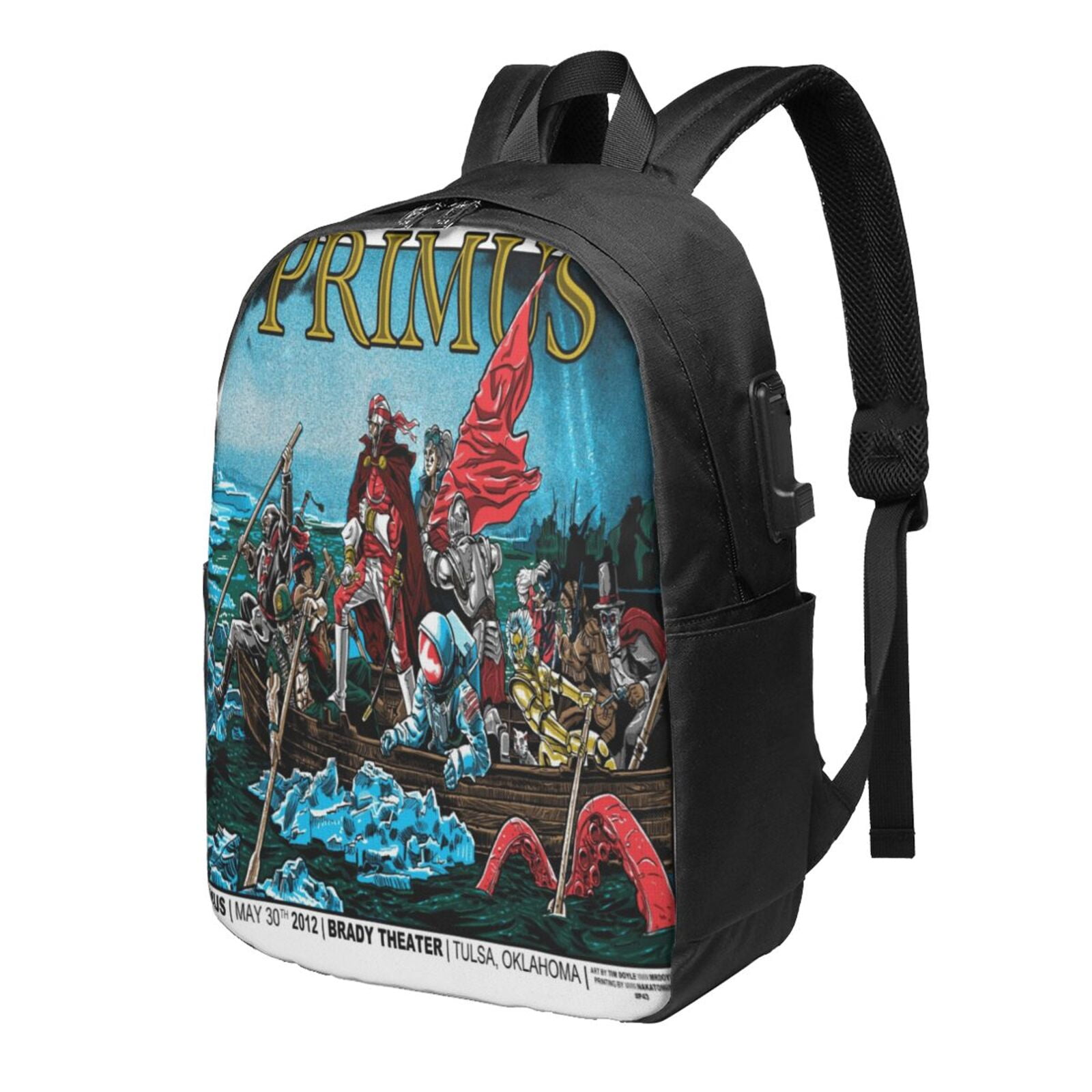 Primus Band Backpack Fashion Travel Backpack Laptop Backpack 17 Inch ...