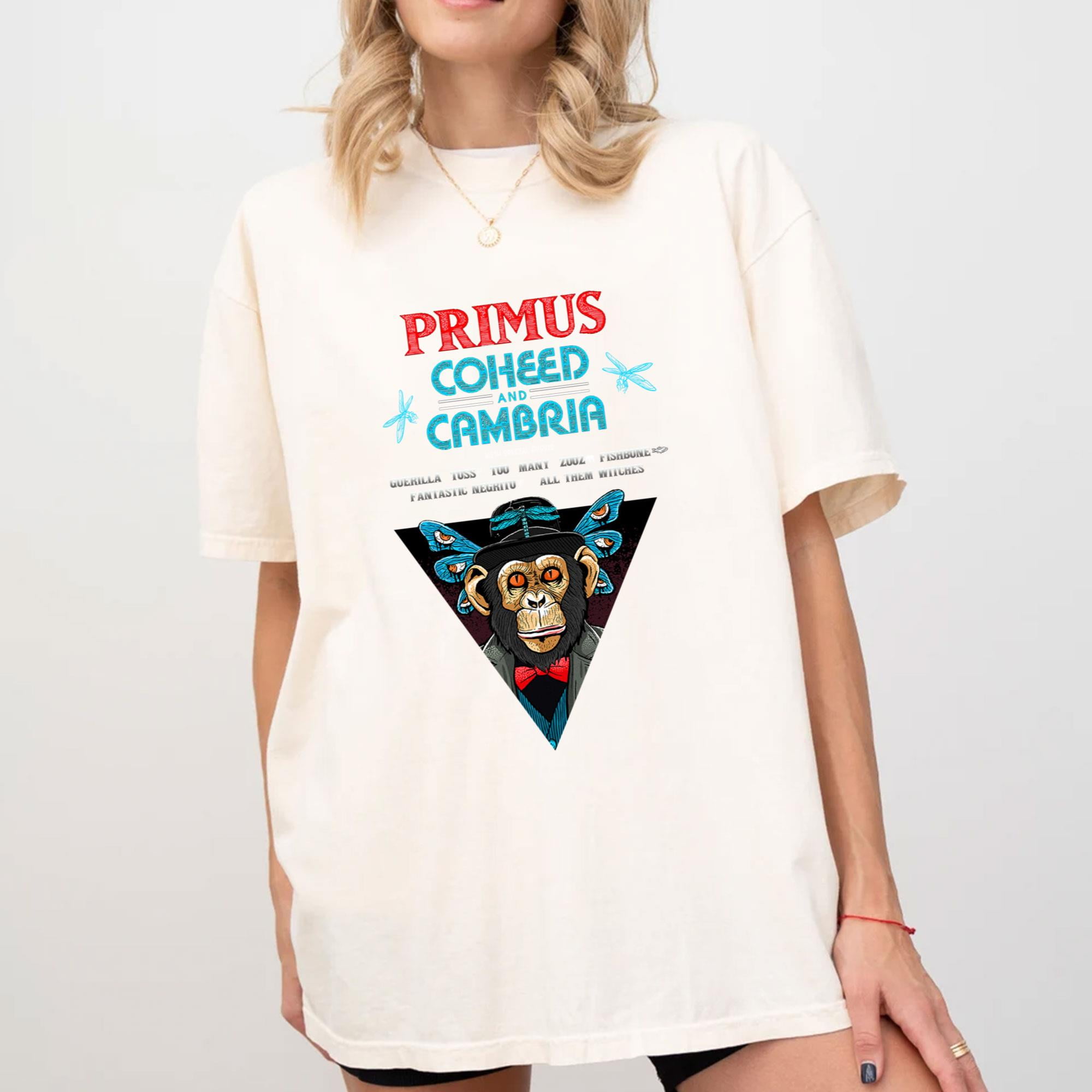 Primus and Coheed and Cambria - Summer 2024 US Tour Shirt, Primus Fan ...