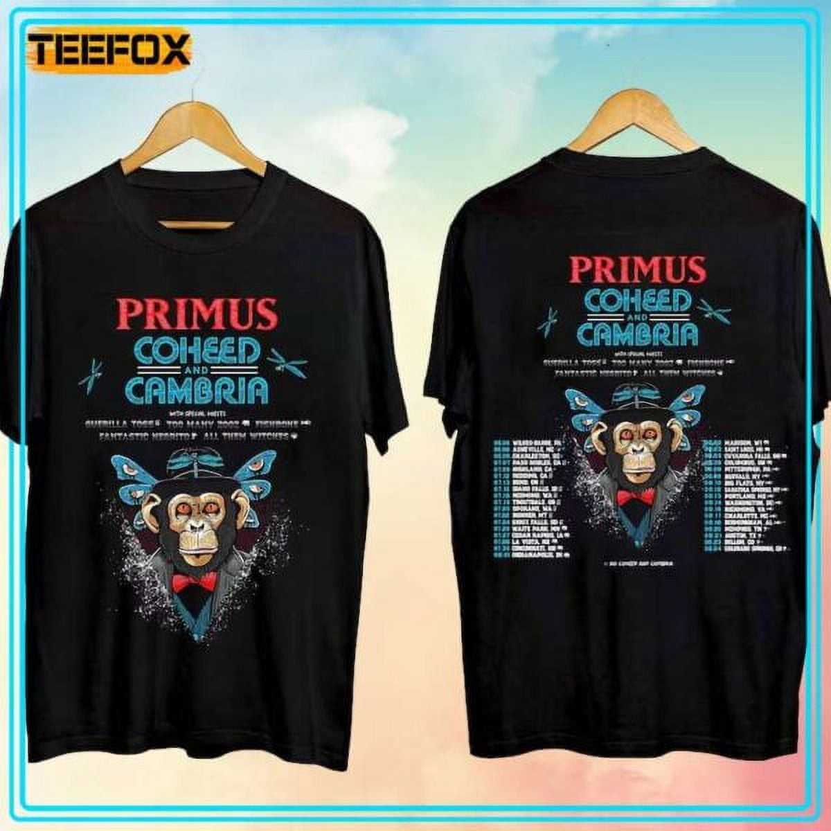 Primus and Coheed and Cambria – Summer US Tour 2024 Concert T-Shirt ...