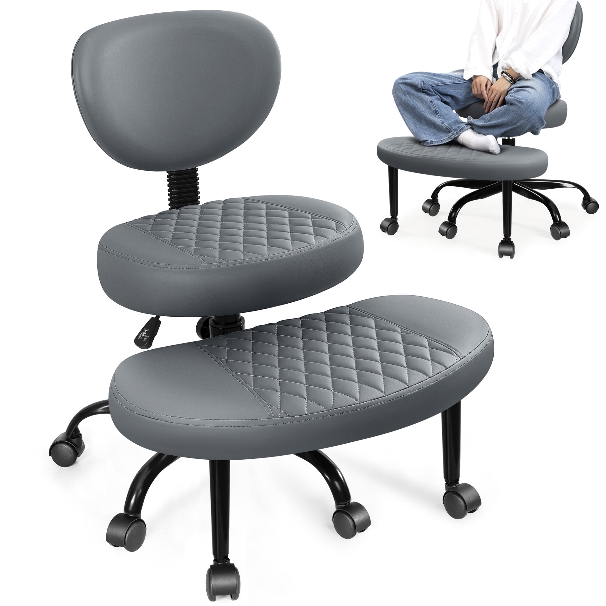 Primy Ergonomic Cross Legged Office Chair, ADHD Meditation Yoga Chair ...