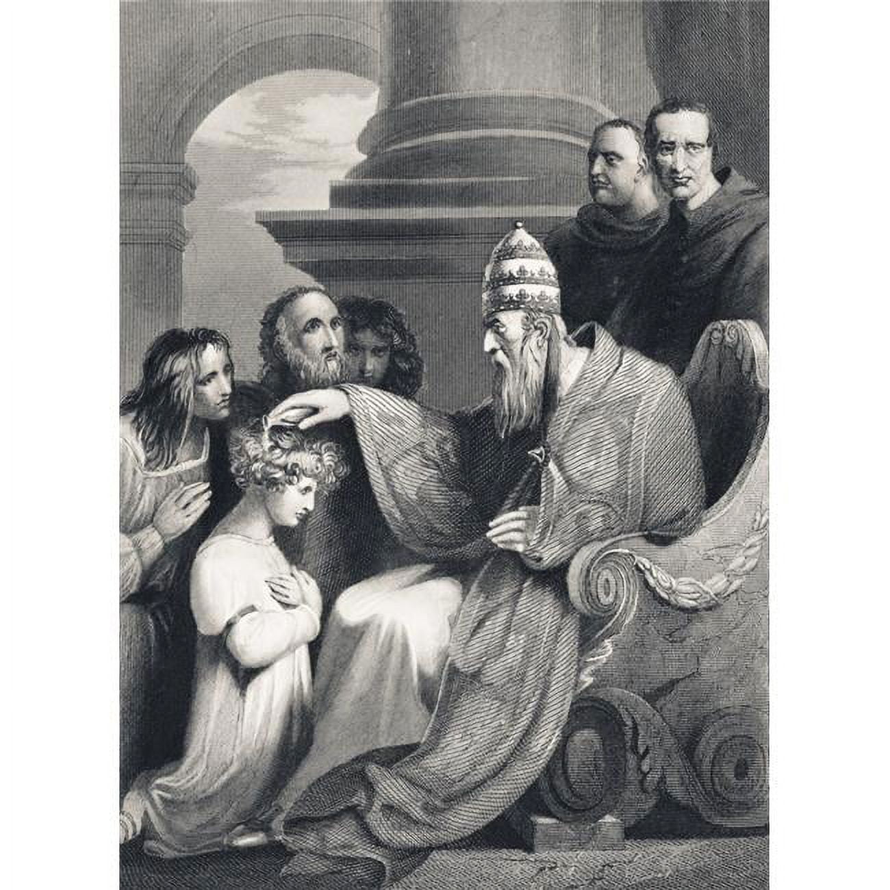 Prince Alfred Later Alfred The Great Before Pope Leo IV From The ...