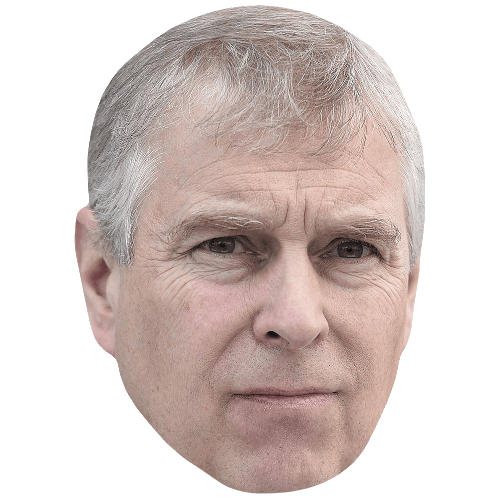 Prince Andrew (Smile) Flat Cardboard Face - Walmart.com