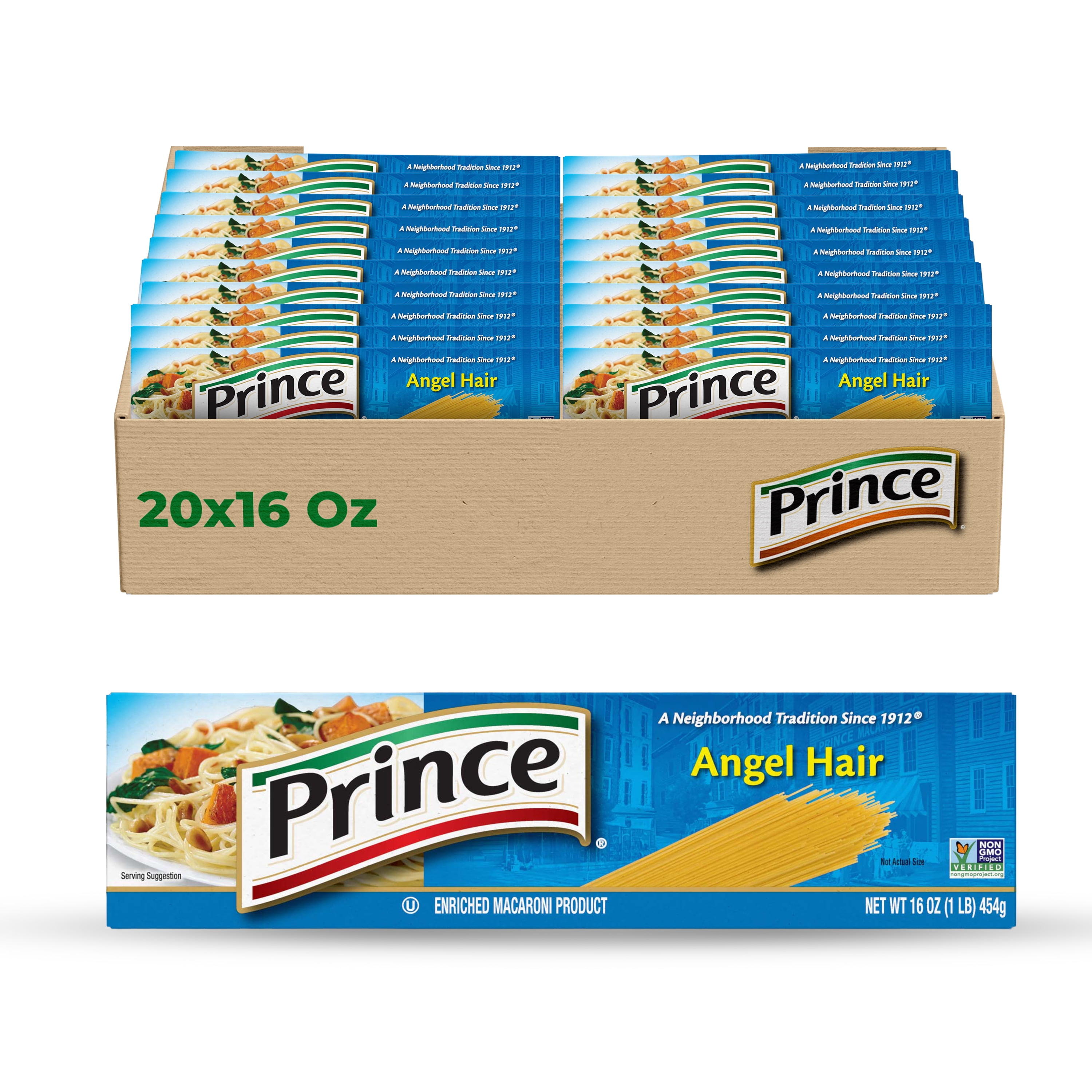 Prince Angel Hair Pasta (20-Pack, 16 oz) Thin Italian pasta, cooks ...