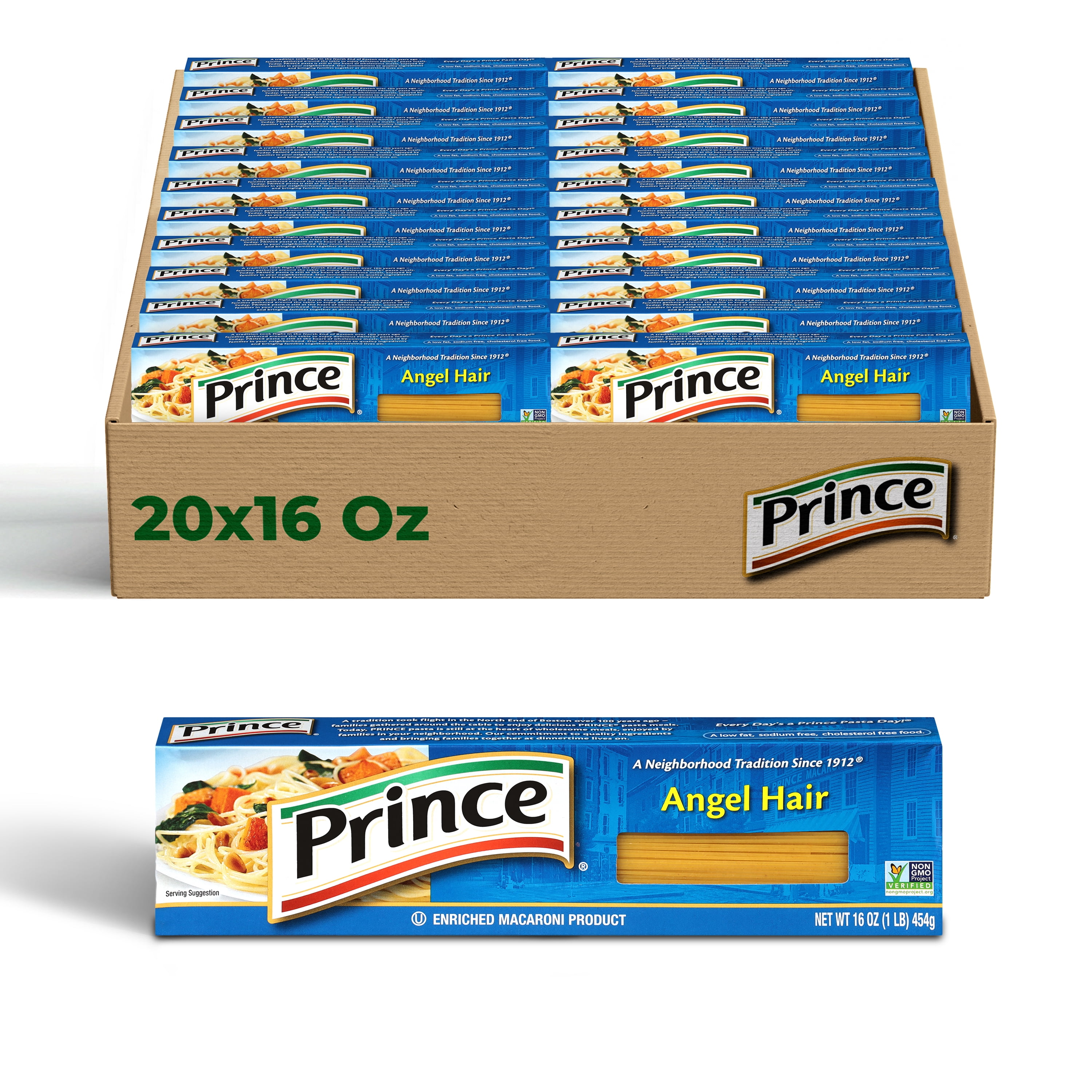 Prince Angel Hair Pasta (20-Pack, 16 oz) Thin Italian pasta, cooks ...