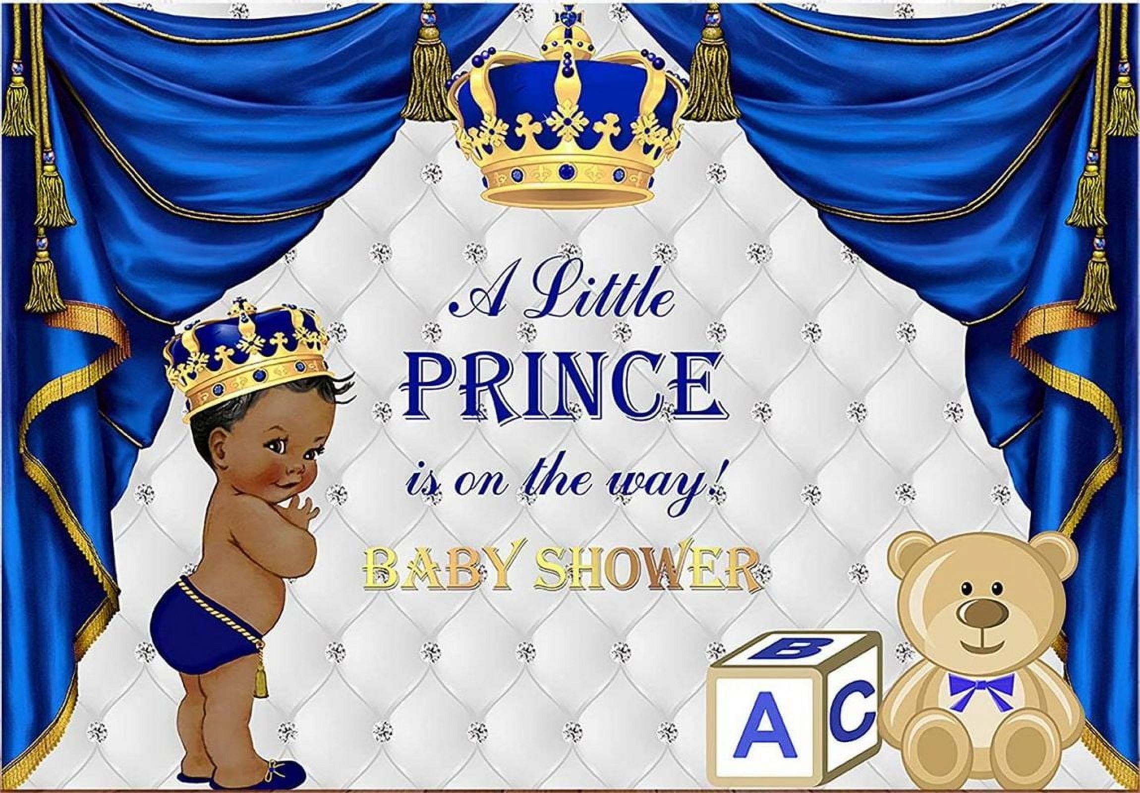 Prince Background Photo Little Photography Backdrops Royal Baby Shower ...
