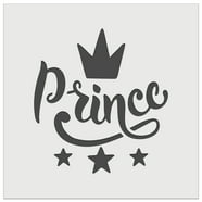 Princess Cursive with Crown and Hearts DIY Cookie Wall Craft Stencil ...