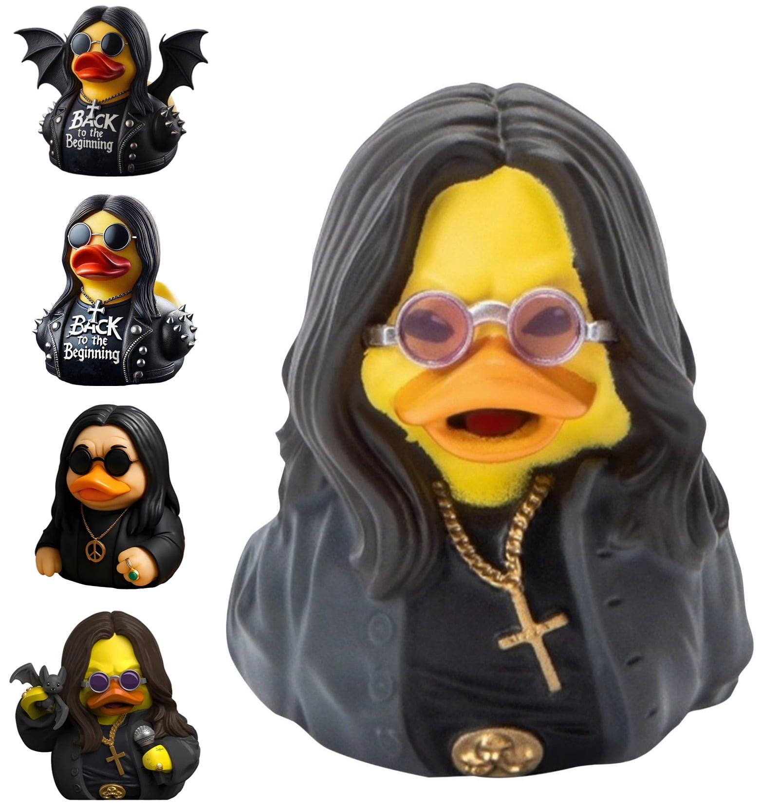 Prince of Darkness Duck, Collectibles Figure for Rockstar Fans - Ozzy ...