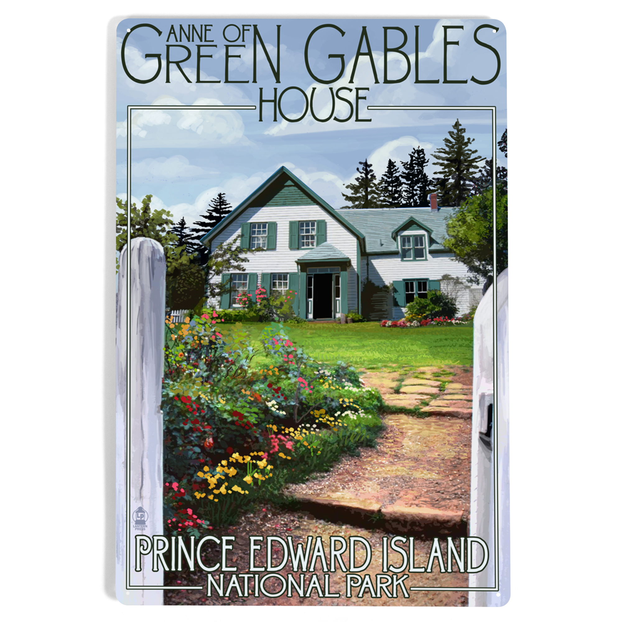 Prince Edward Island, Green Gables House and Gardens (12x18 Aluminum ...