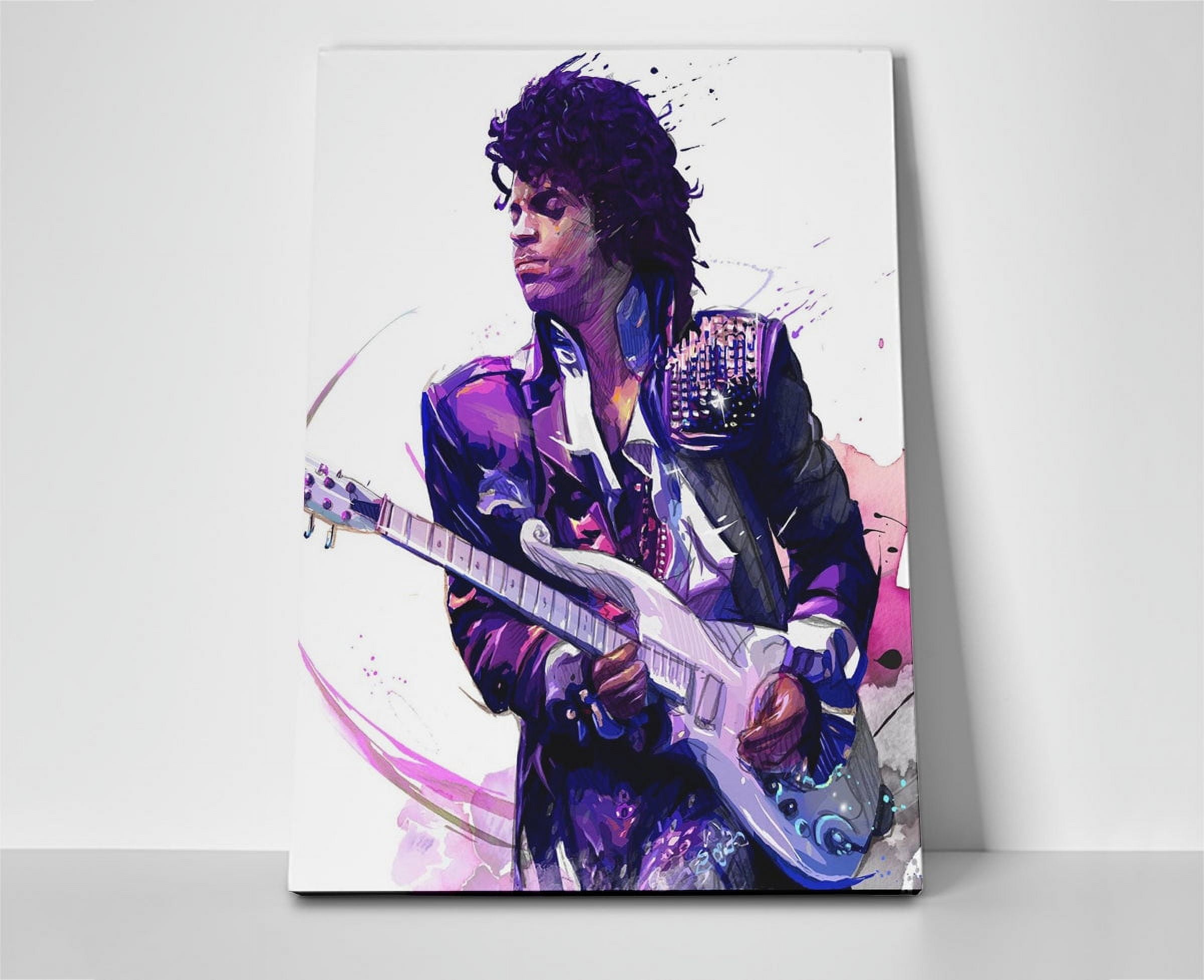 Prince Guitar Poster or Wrapped Canvas - Walmart.com