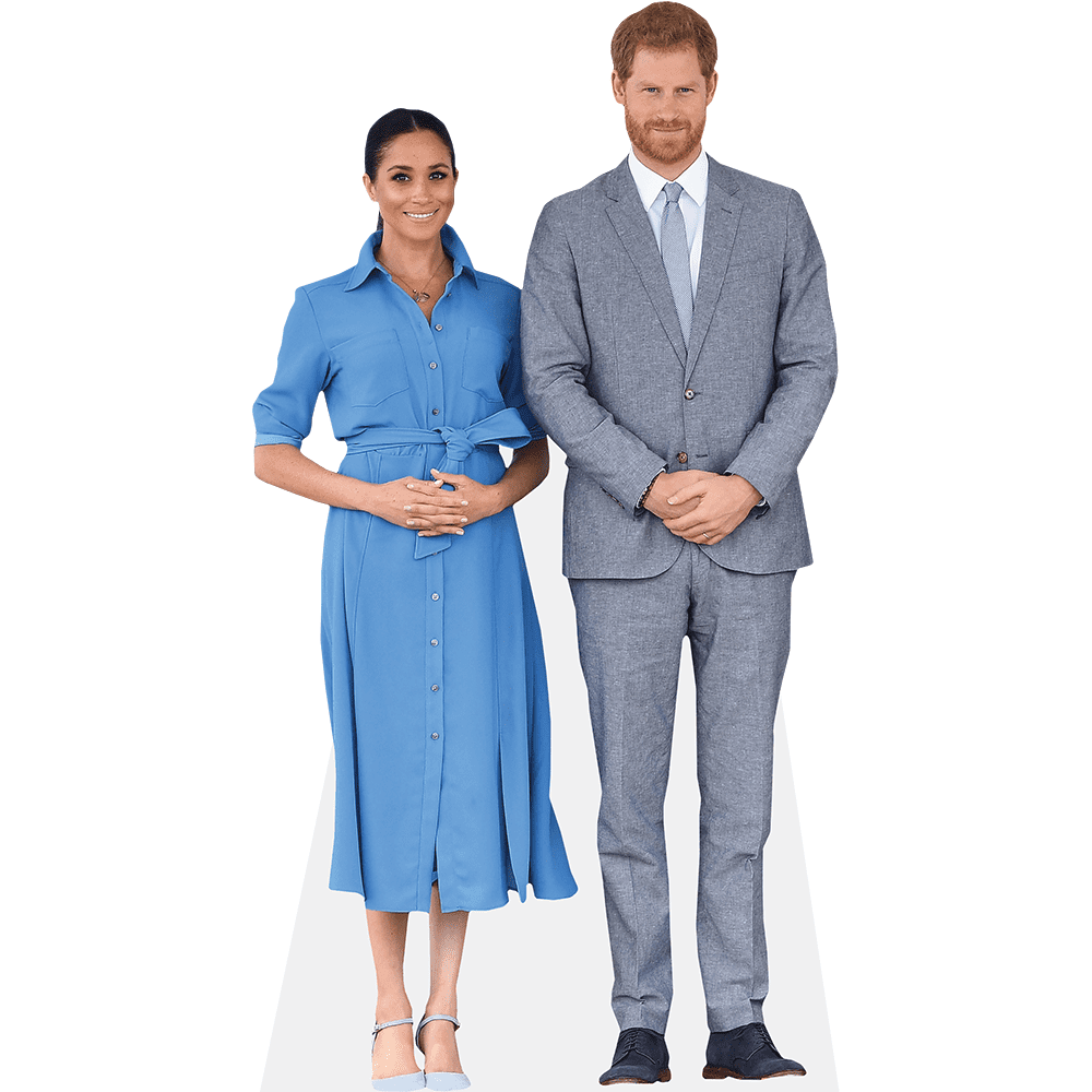 Prince Harry and Meghan Markle (Duo 2) Mini Celebrity Cutout Standee ...