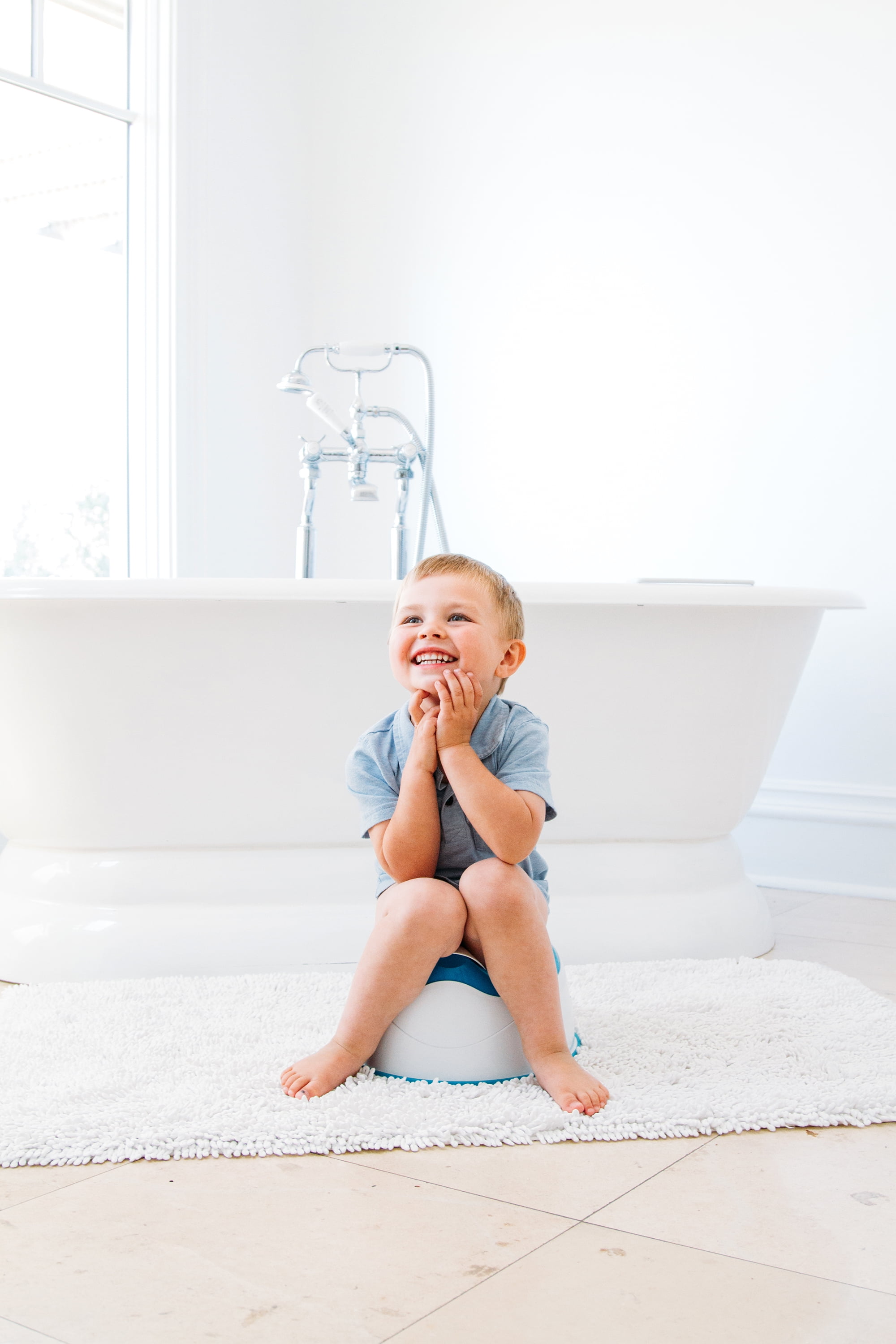 Prince Lionheart pottyPOD Squish - Berry Blue, Built in Splash Guard ...